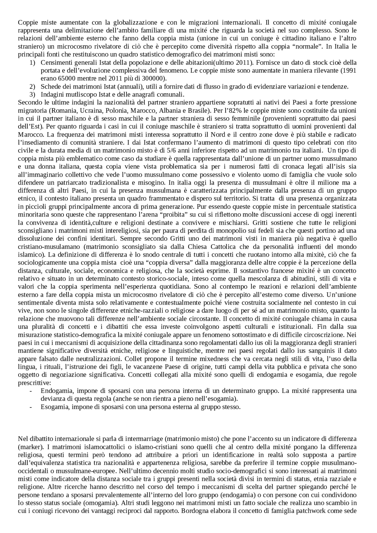 Riassunto Amori E Confini Di Cerechiaro Docsity