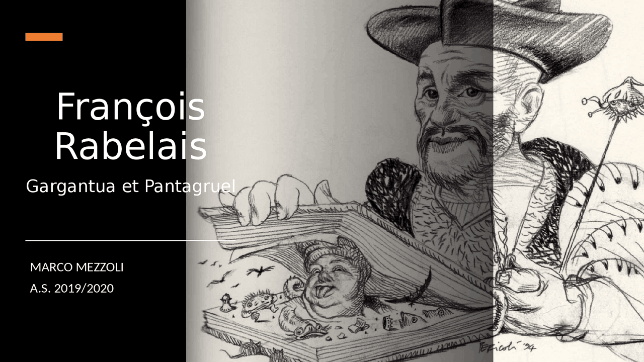Presentazione Power Point Rabelais Slide Di Francese Docsity