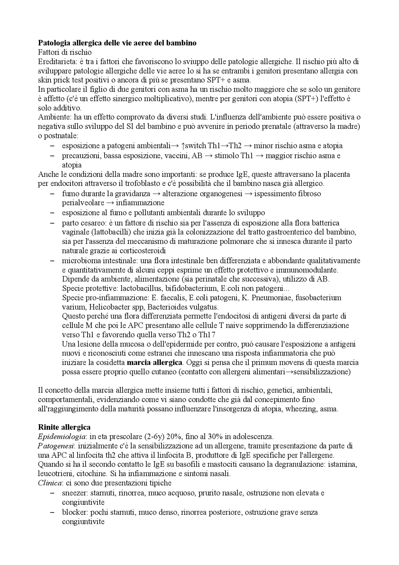 Pediatria Di Base Introduzione Docsity