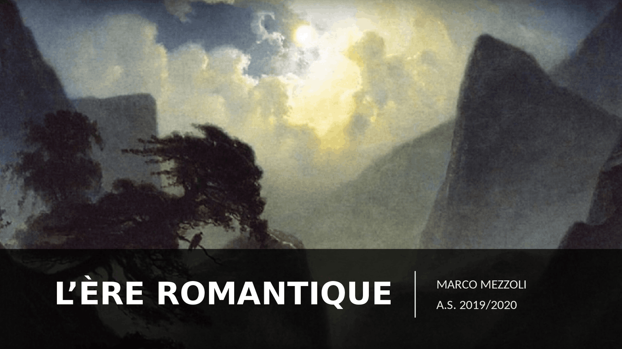 Presentazione Power Point Romanticismo Francese Docsity