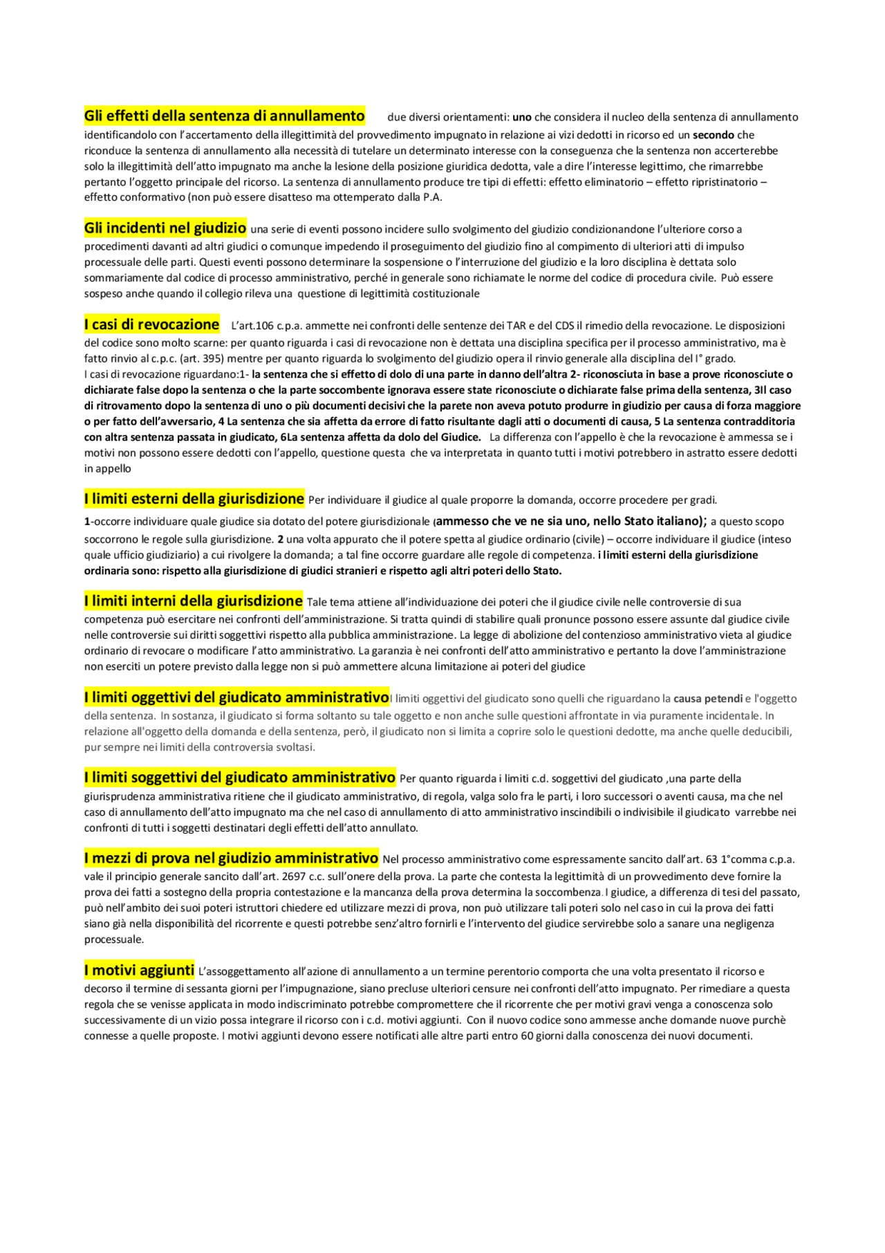 Diritto Amministrativo Ii Aperte Docsity