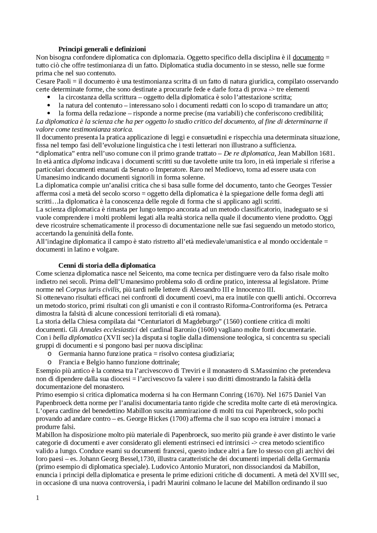 Genesi E Forme Del Documento Medievale A Pratesi Docsity