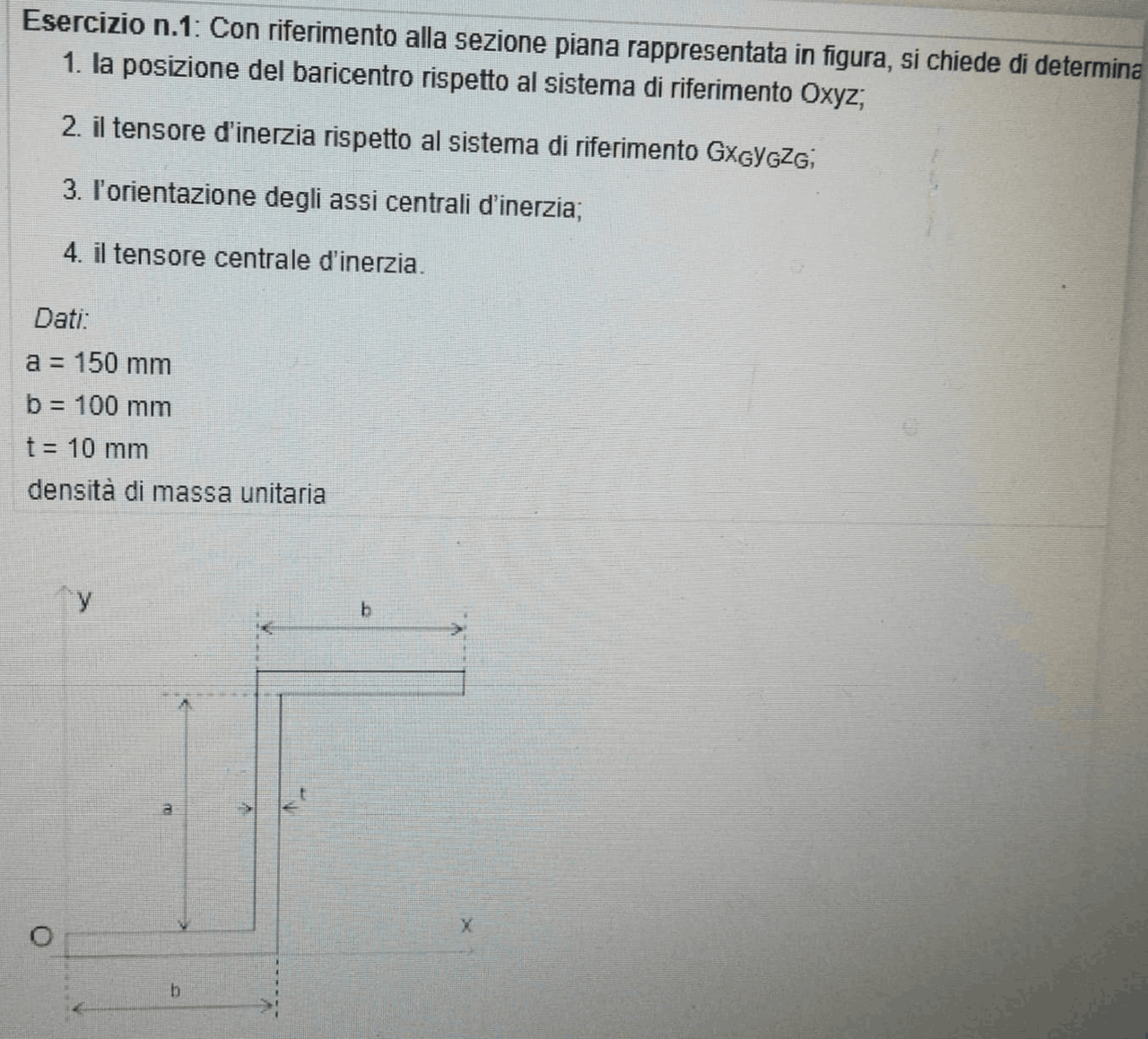 Fondamenti Di Meccanica Terzo Appello 2020 Docsity