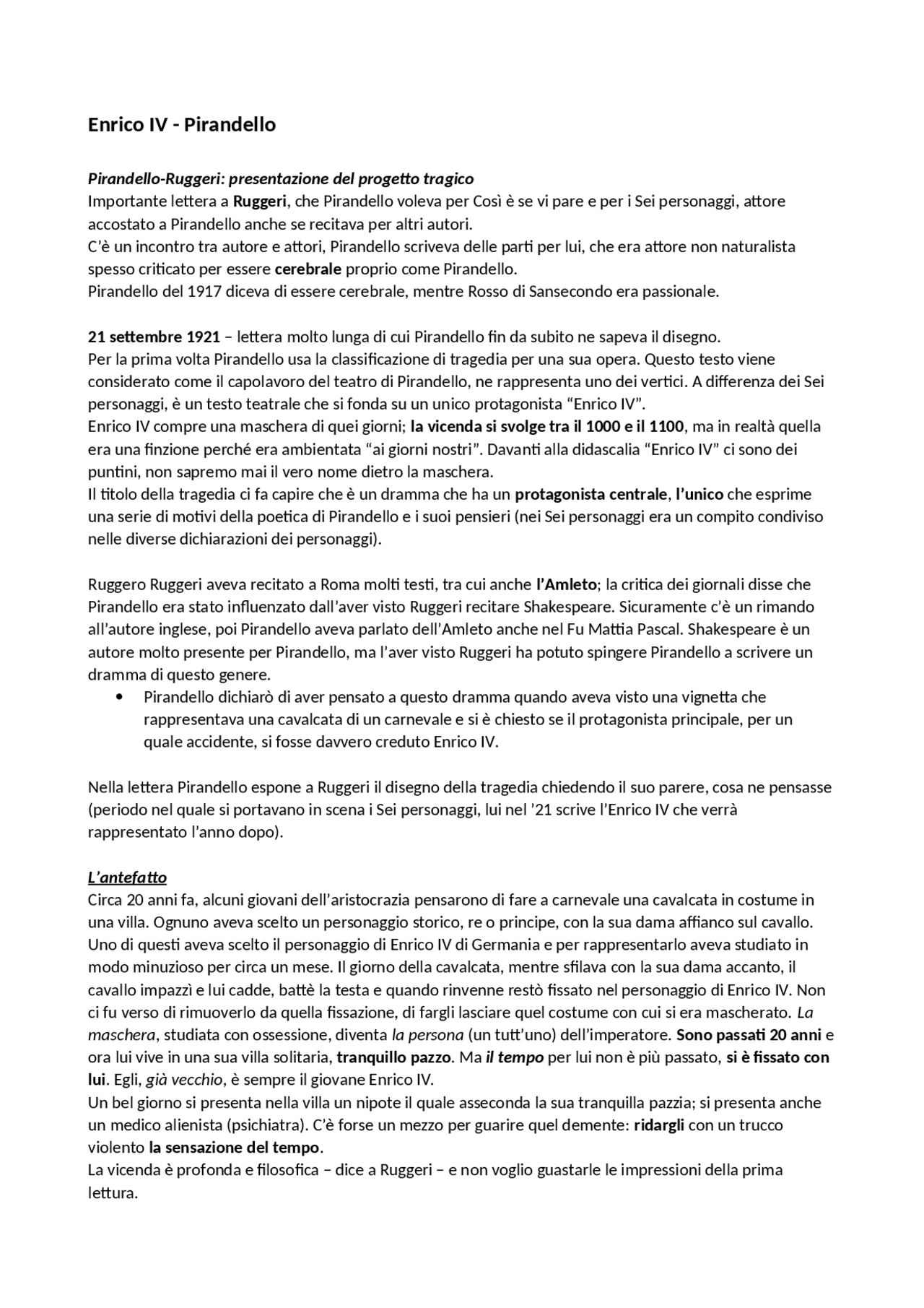 Enrico Iv Appunti Riassuntivi Docsity