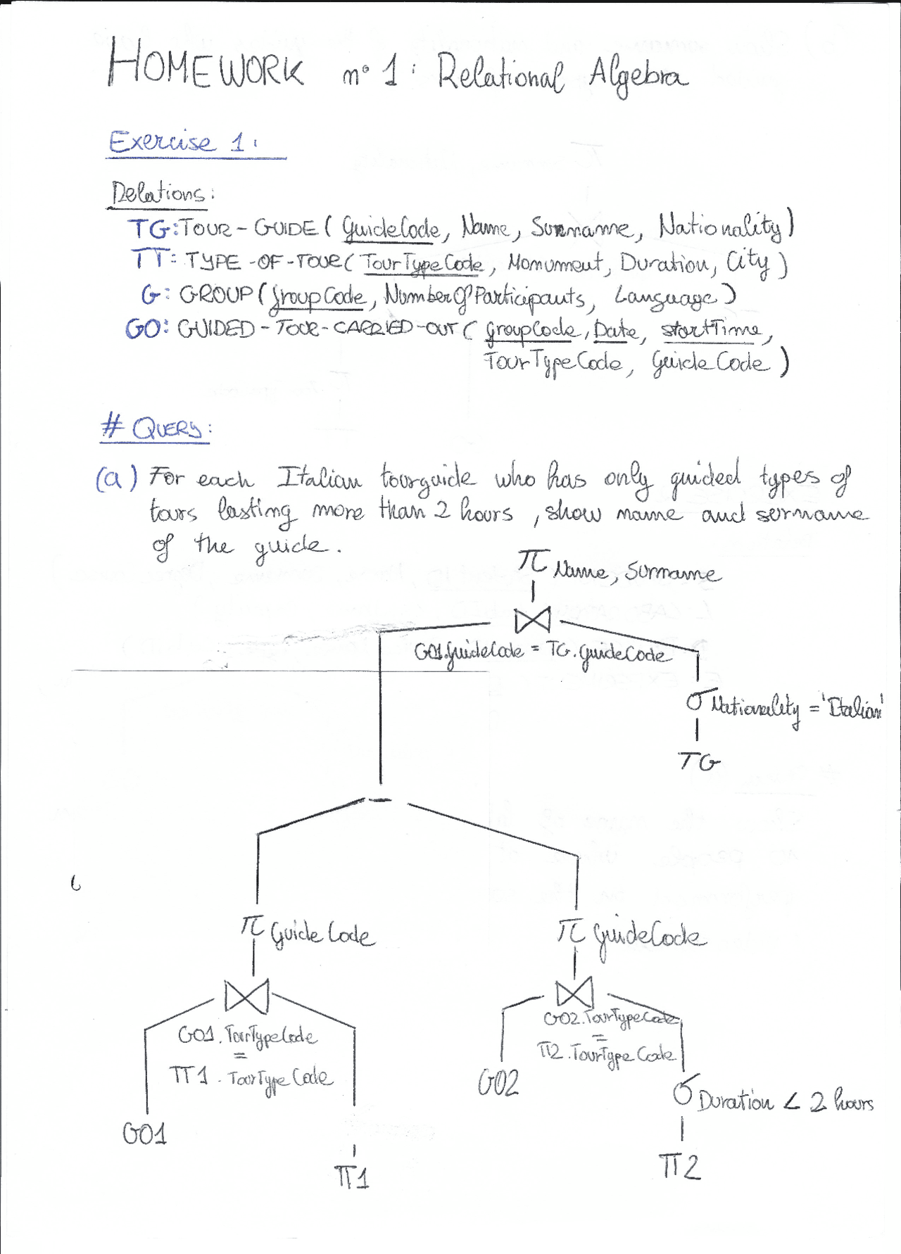 Esercizio Base Di Dati 1 Docsity