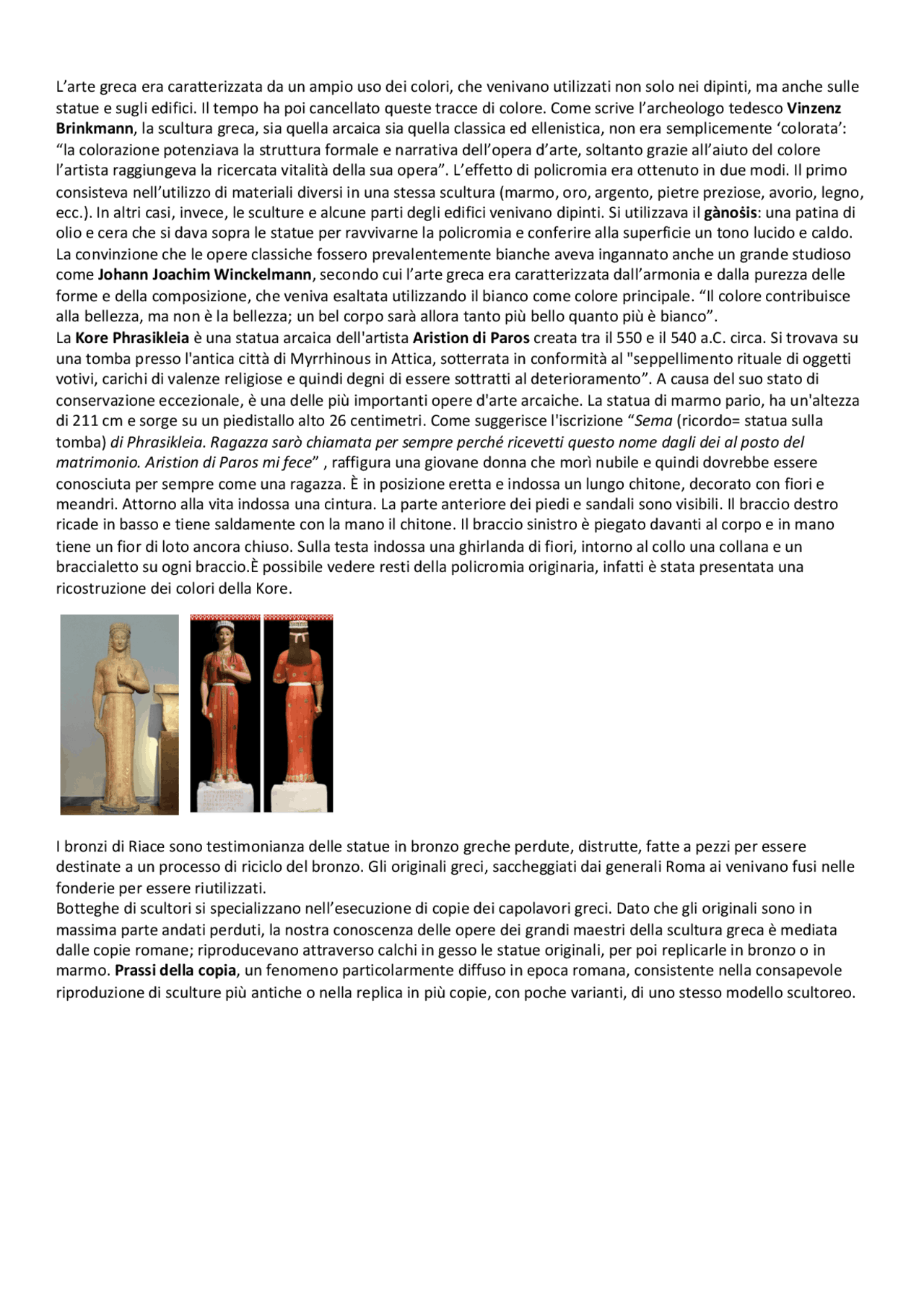 Archeologia Classica Docsity