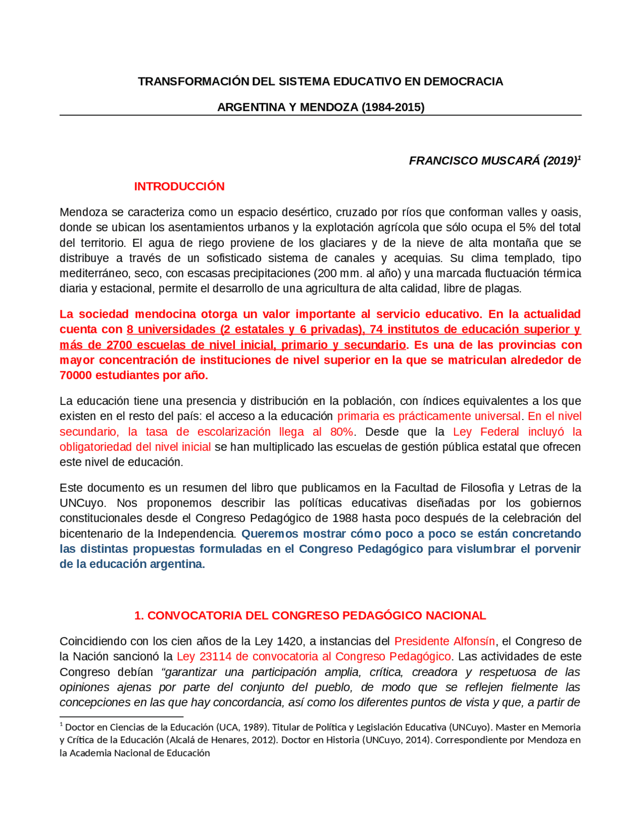 Monografia De La Educacion Apuntes De Educación Avanzada Docsity