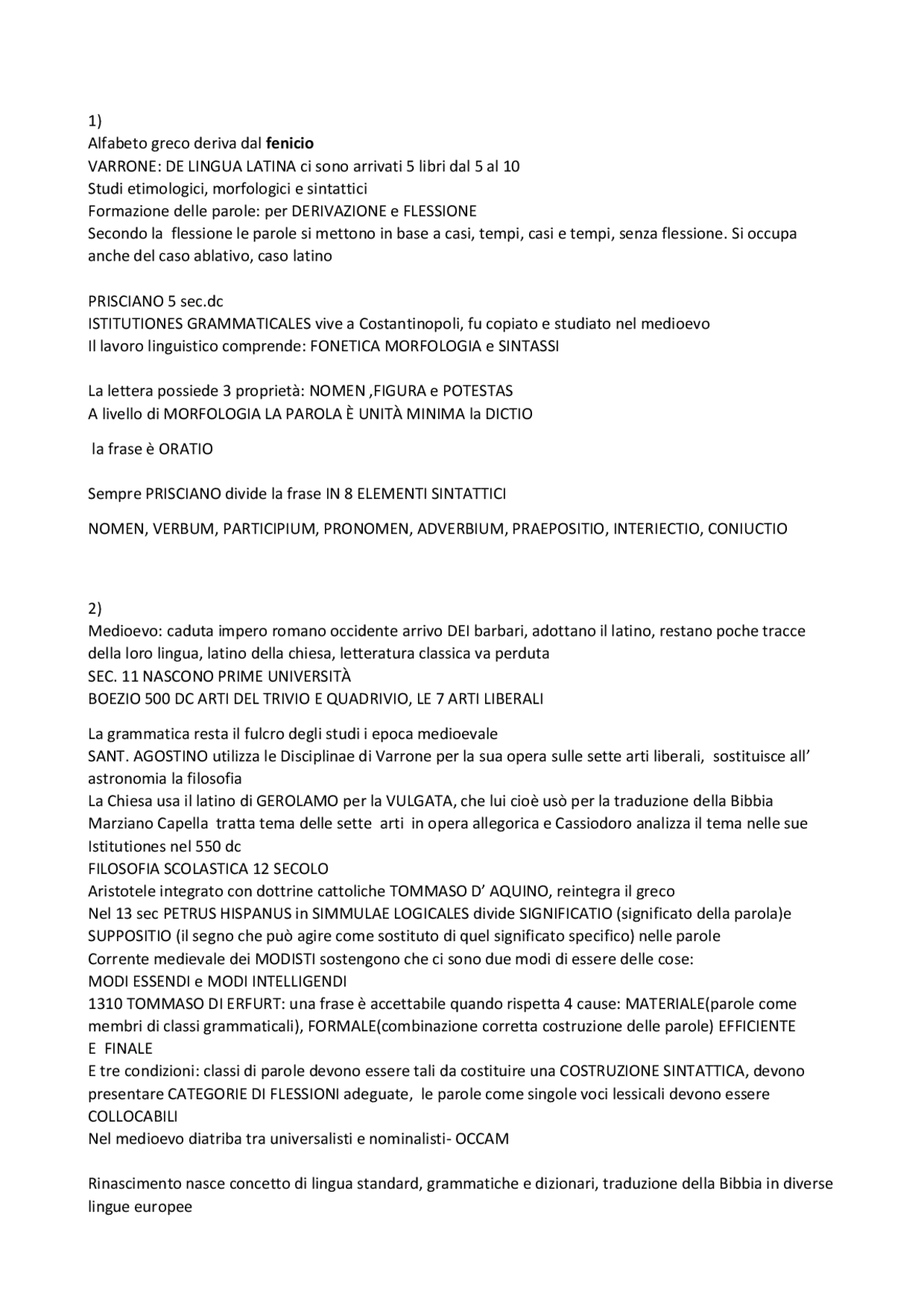 Linguistica Generale Unipegaso Riassunto Programma Esame Completo Prof
