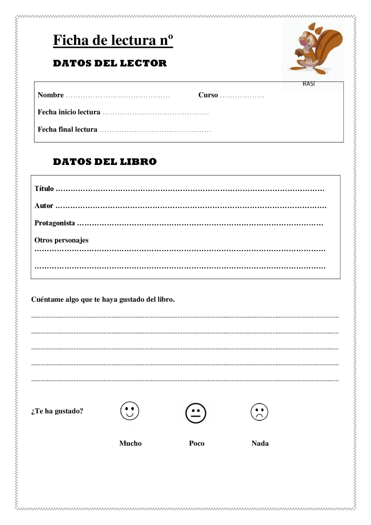 FICHA DE LECTURA - COMPRENSION LECTORA - Docsity