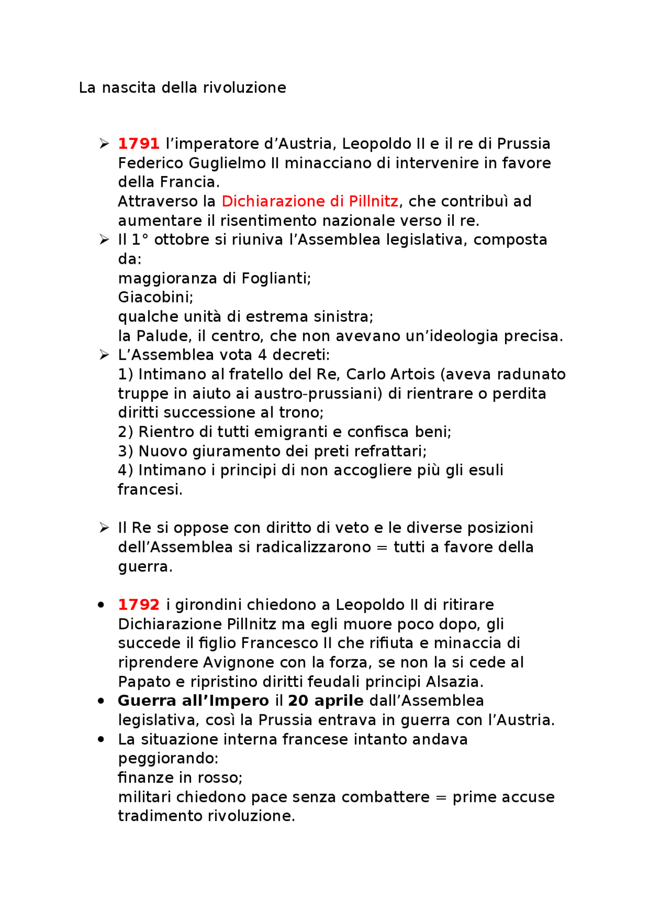 La Rivoluzione Francese Docsity