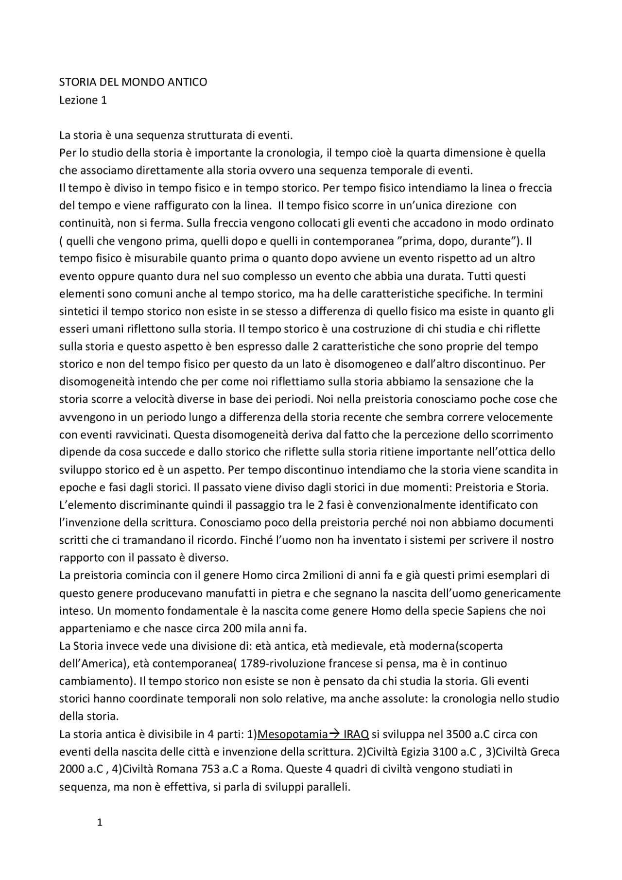 Storia Del Mondo Antico Docsity