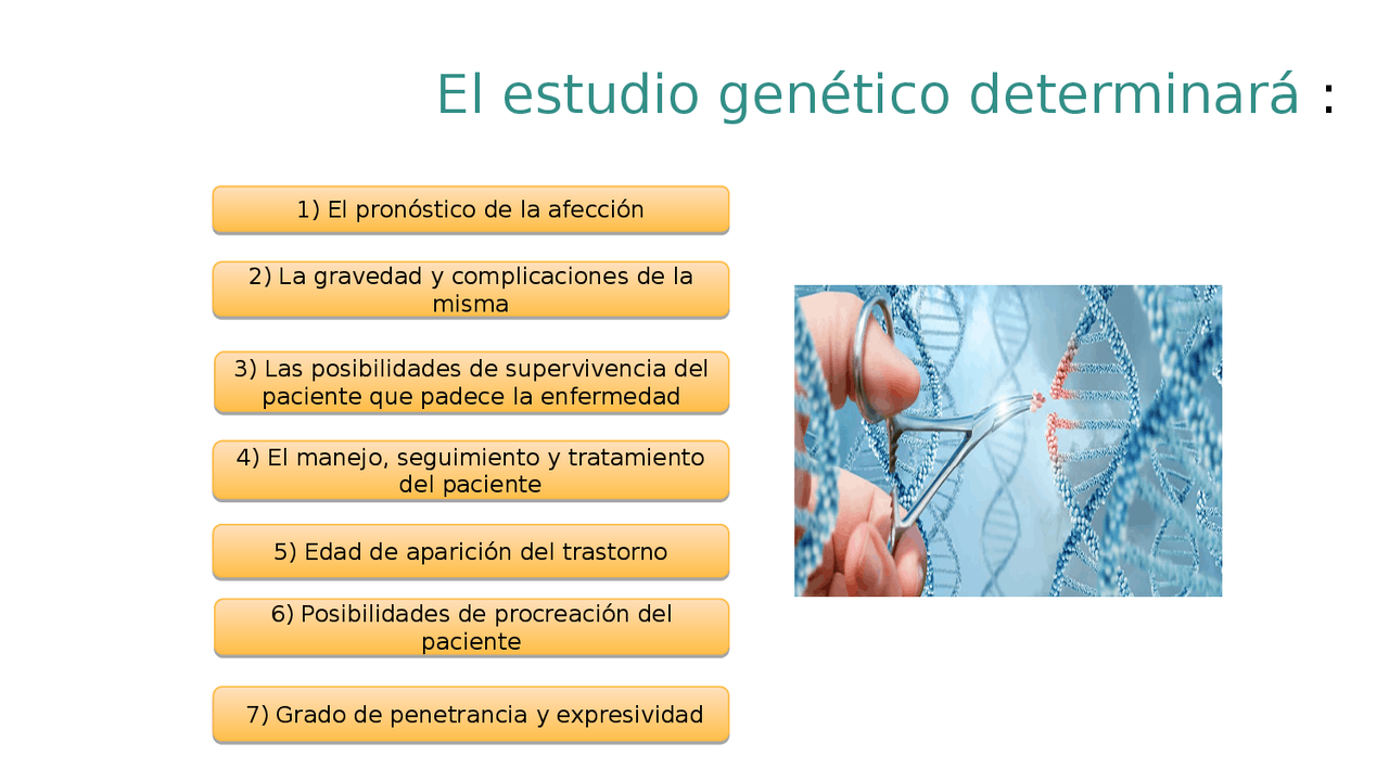 Estudio genético y etapas - Docsity