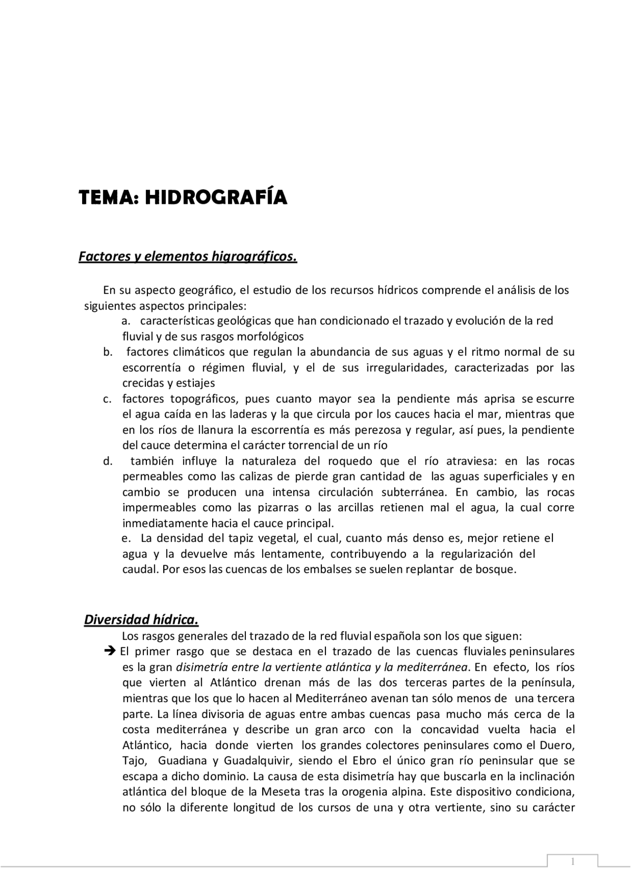 1er Trimestre GeografÍa Docsity