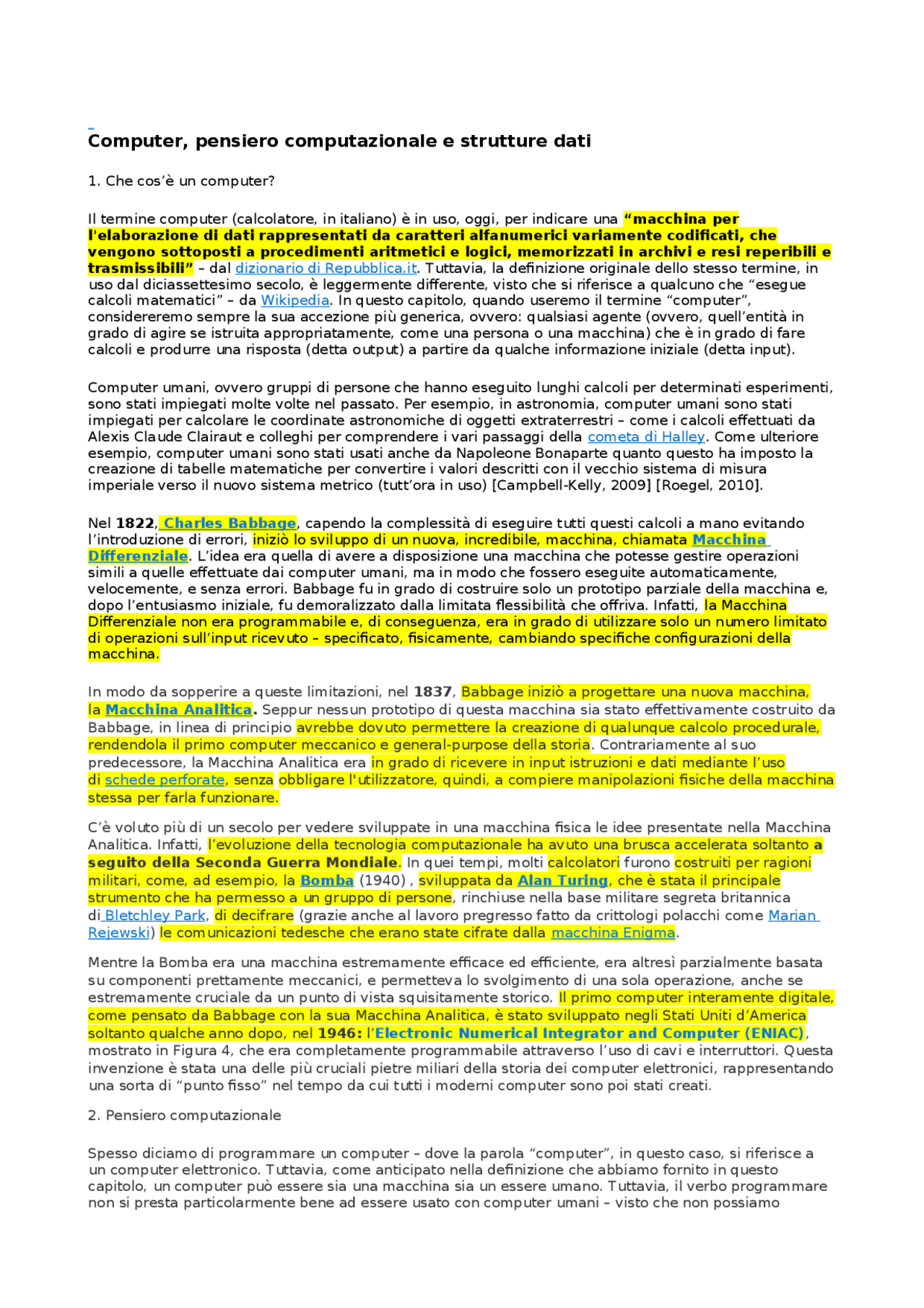 Informatica Di Base Docsity