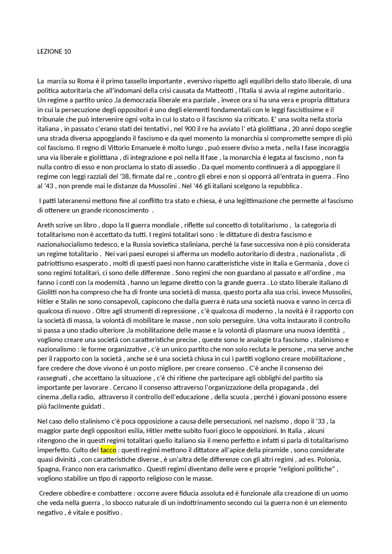 Storia Contemporanea Docsity