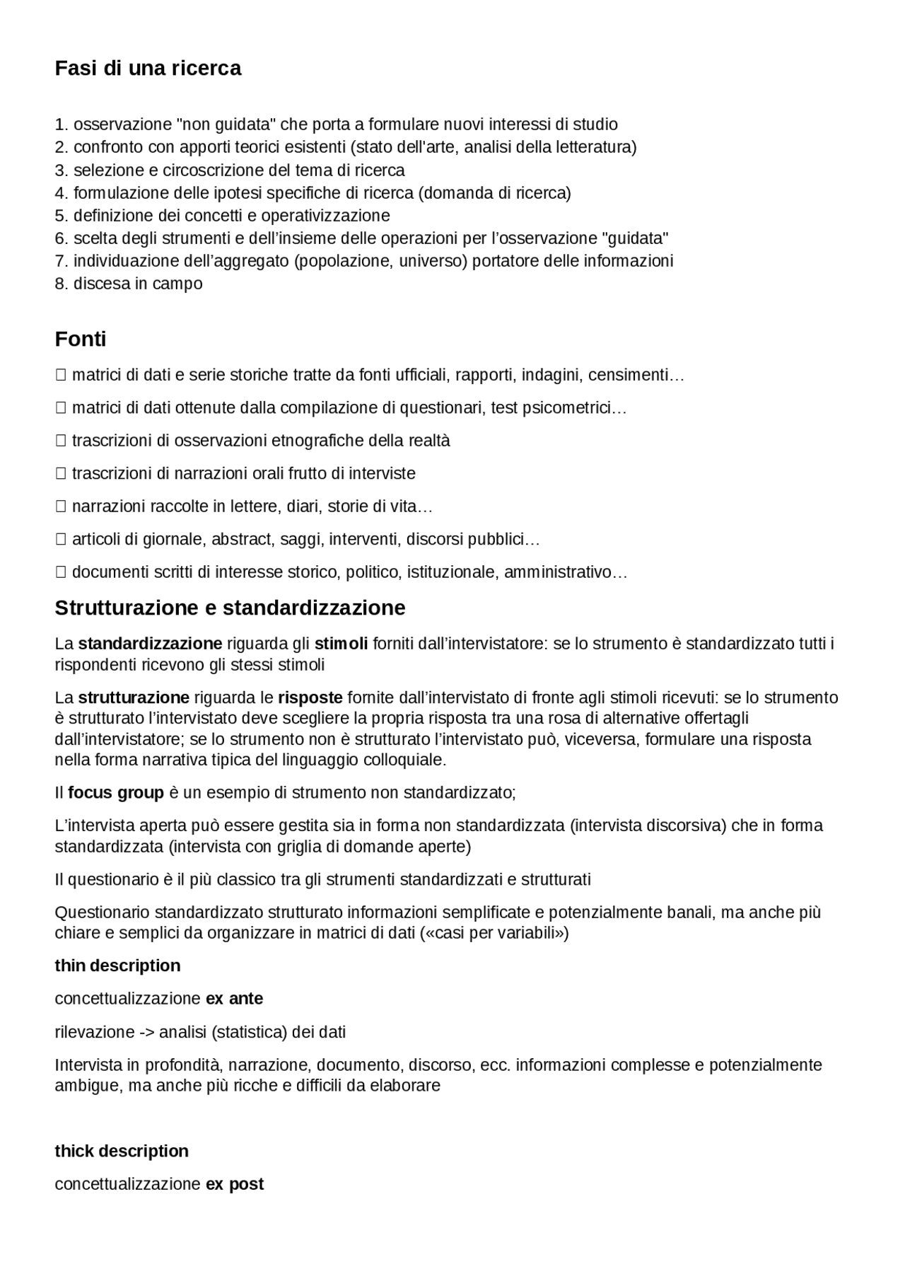 Tecniche Di Indagine Sociale Docsity
