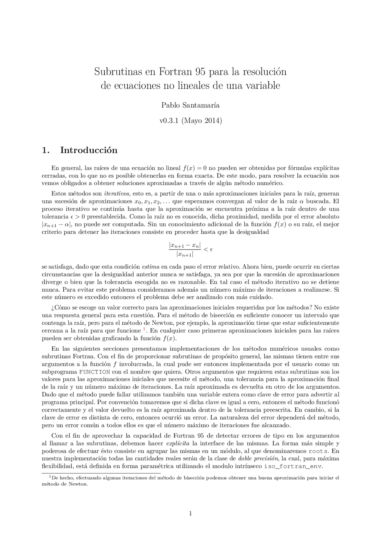Codigo fortran para capacitacion en programacion metodos numericos ...