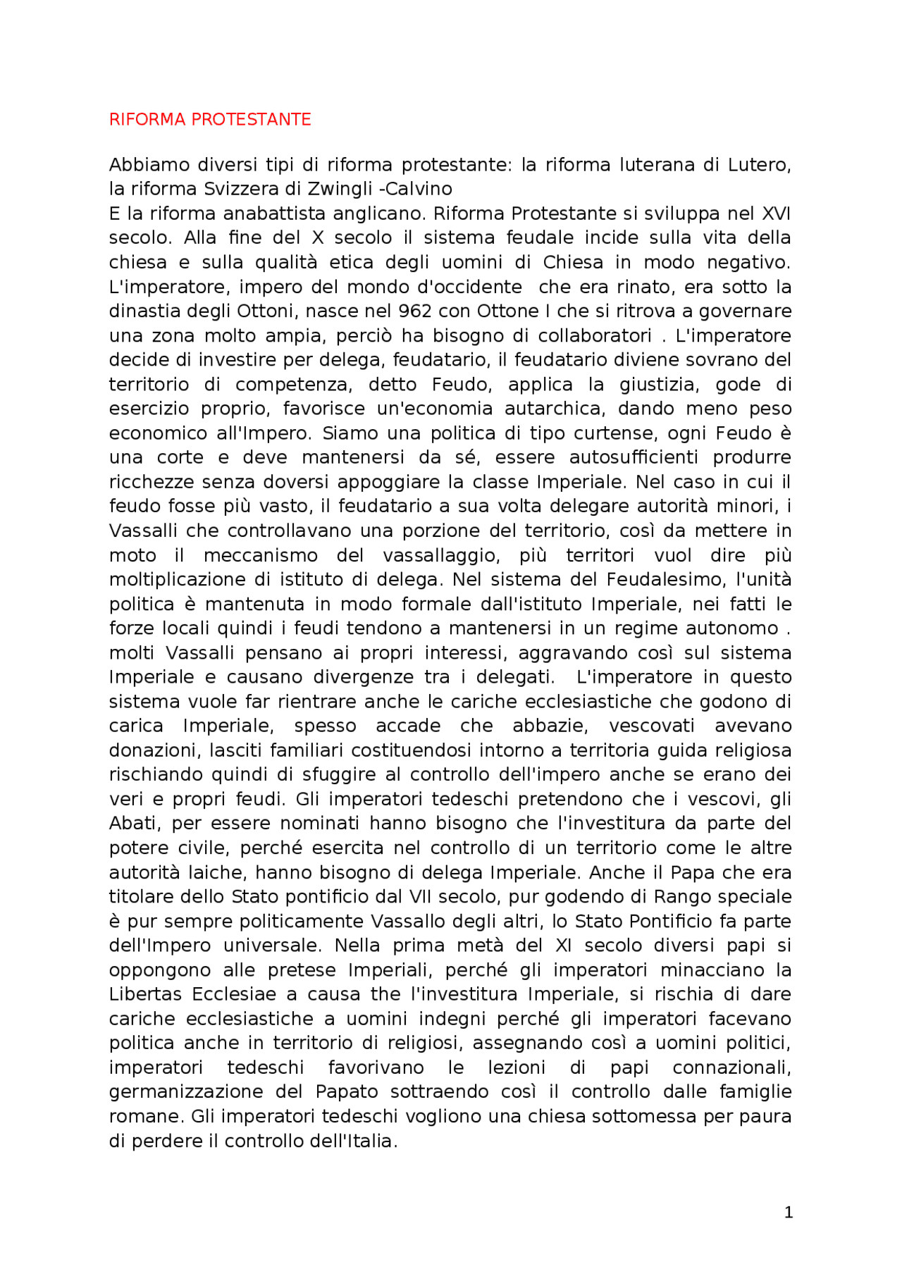 Dispensa Storia Del Cristianesimo E Delle Chiese Docsity