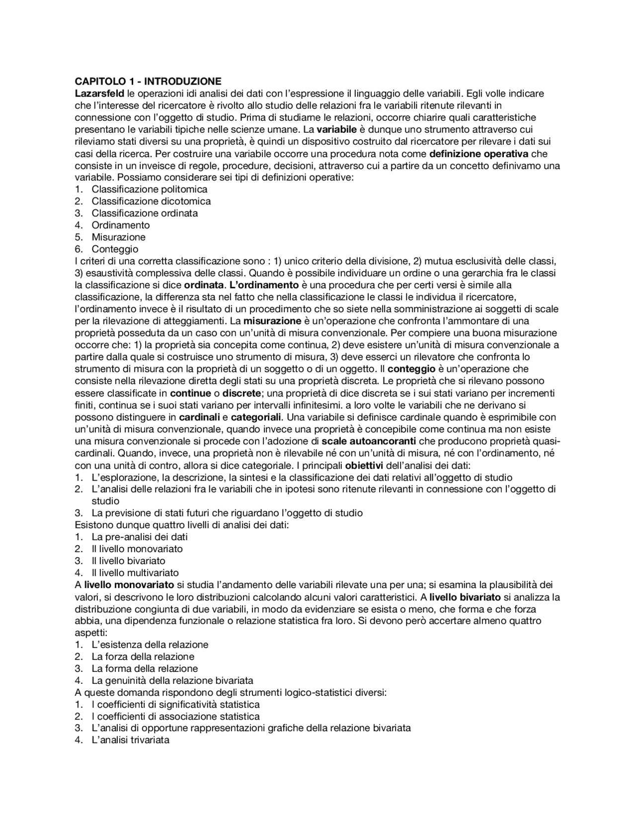 Dalla Matrice Dati Allanalisi Trivariata Giovanni Di Franco Docsity