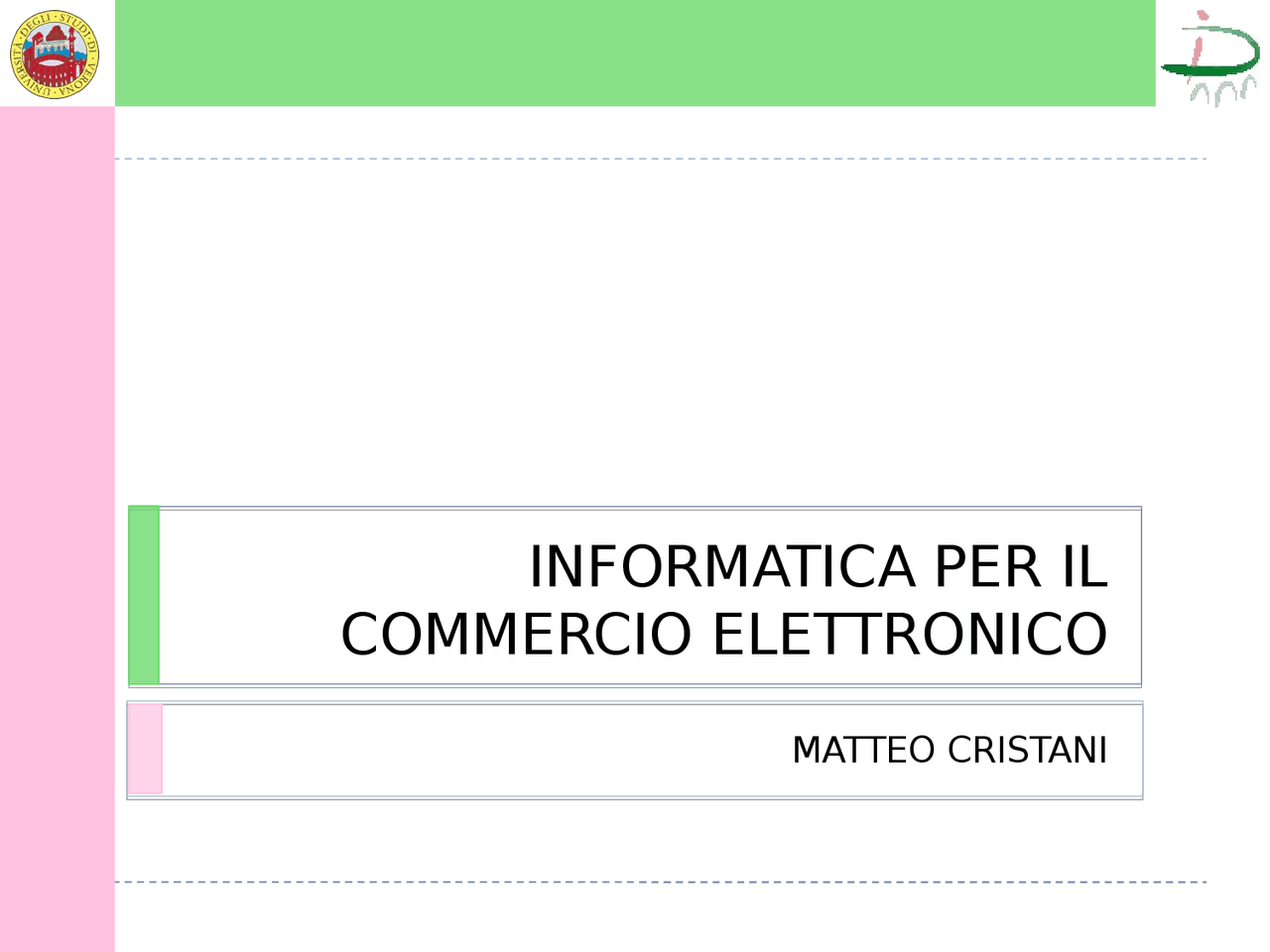 Lezioni Di Informatica Con Slide Univr Docsity