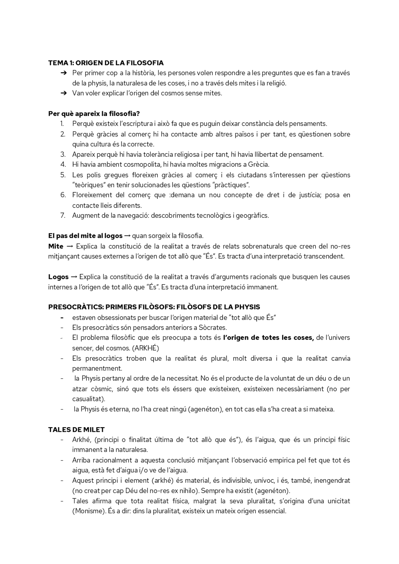 Filosofia Presocràtics Sòcrates Plató Docsity