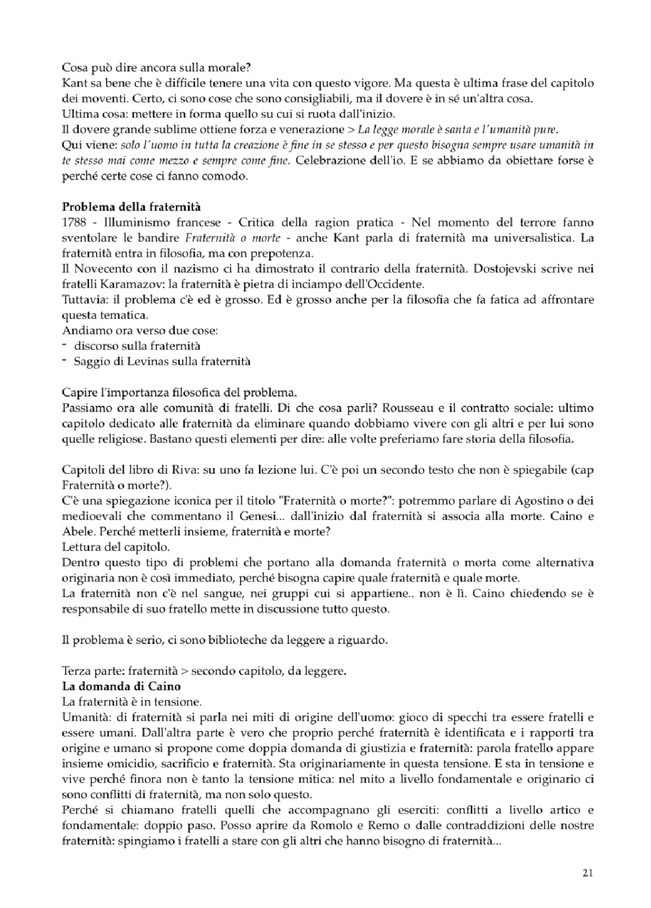Etica Sociale Appunti Docsity