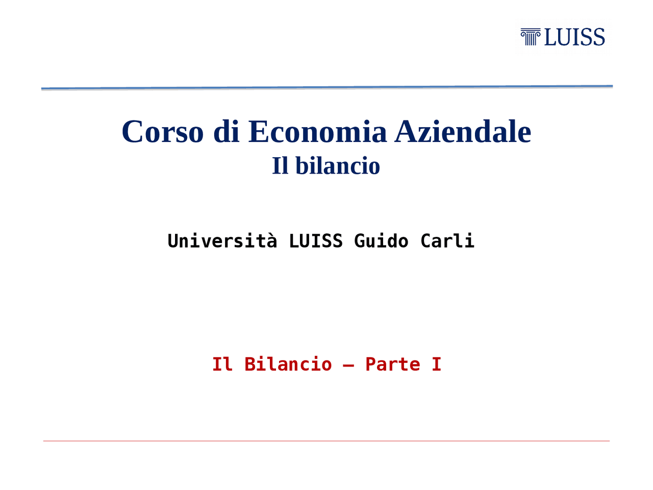 Bilancio Di Esercizio Docsity