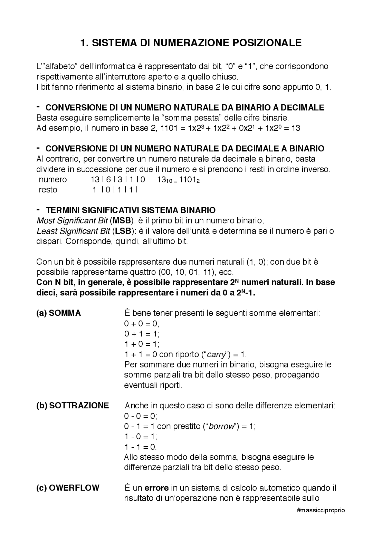 Tutta Teoria Informatica Docsity