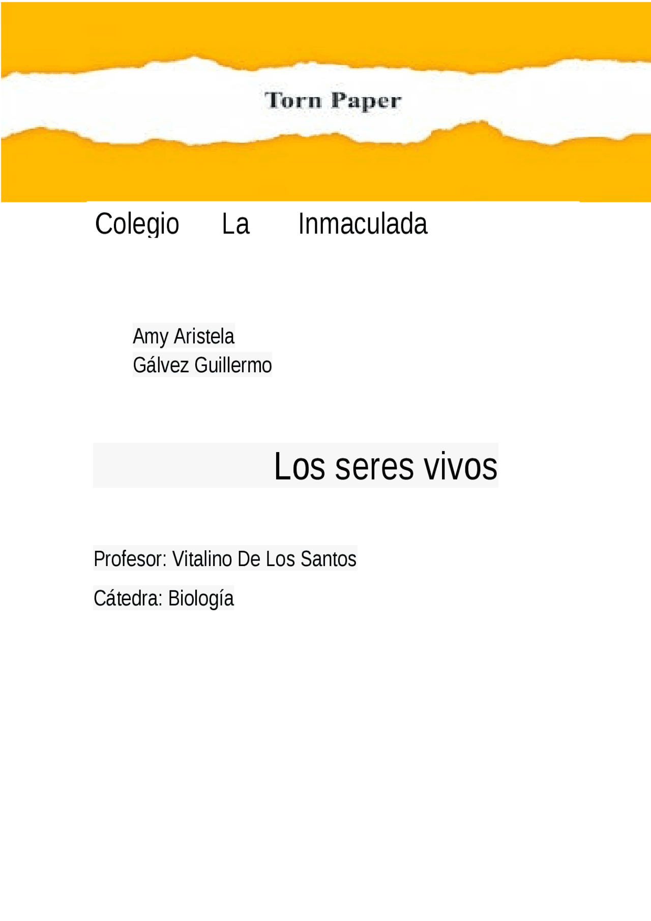 Seres Vivos Clasificación Docsity