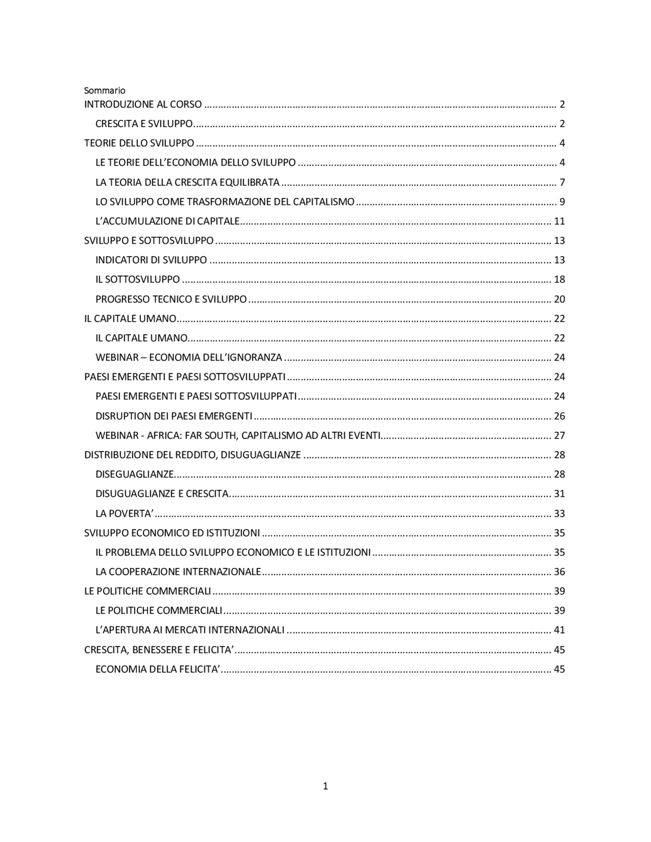 Economia Dei Paesi Emergenti Docsity