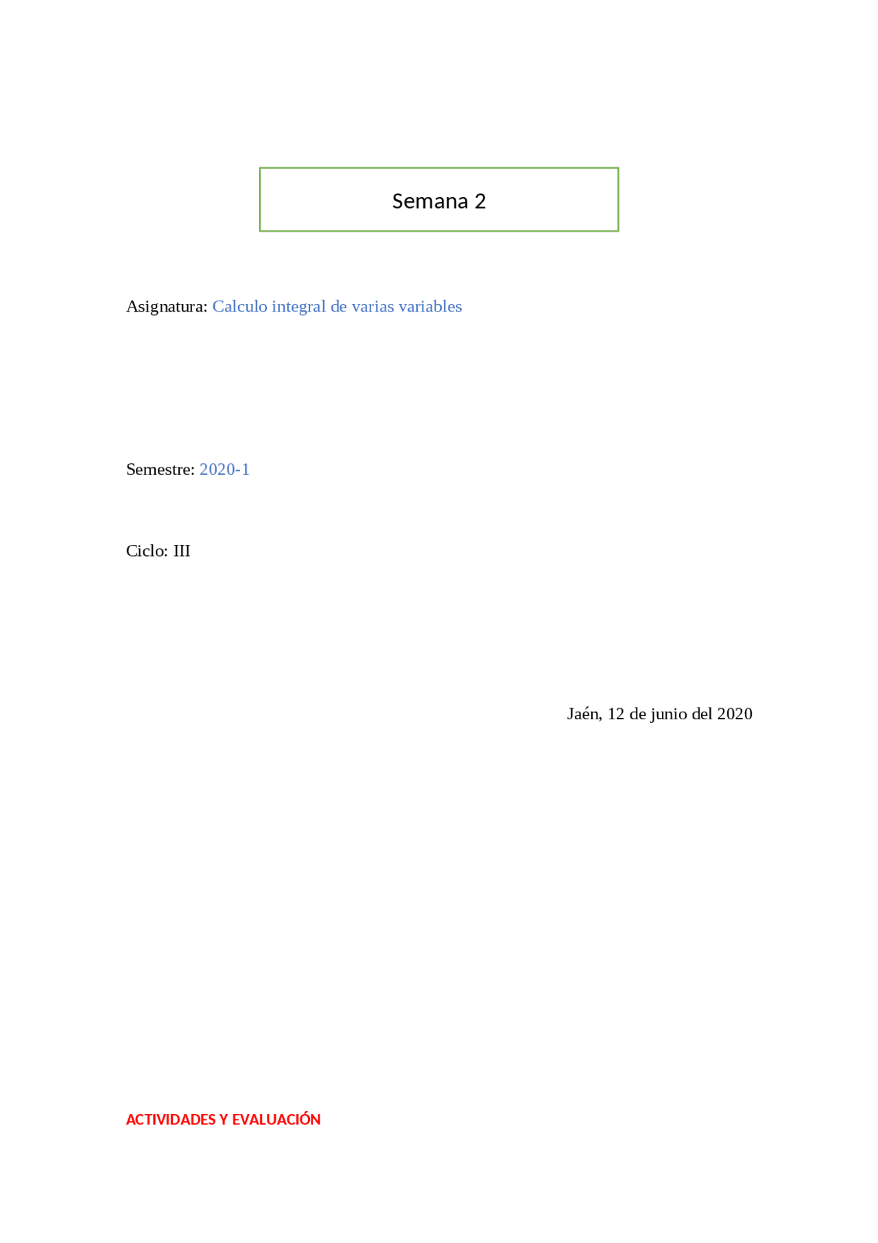 Calculo Multivariable Docsity