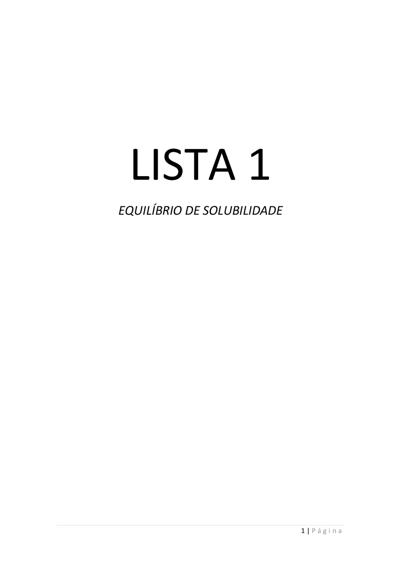Exercicios De Quimica Analitica I Docsity