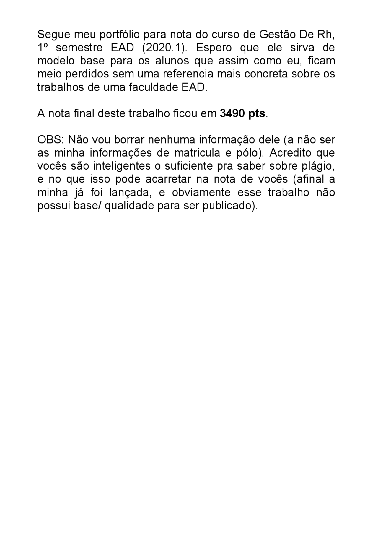 Portfolio Ead 1 Sem Startup SustentÁvel Docsity