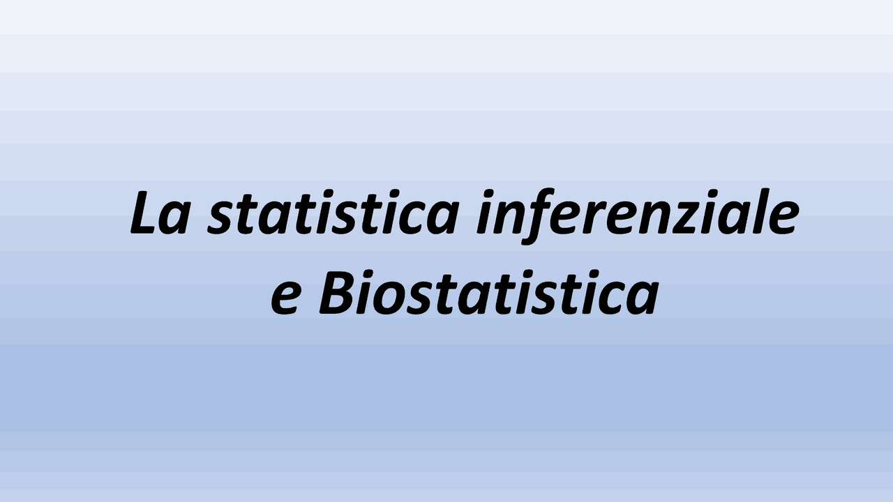 Statistica E Biostatistica Docsity