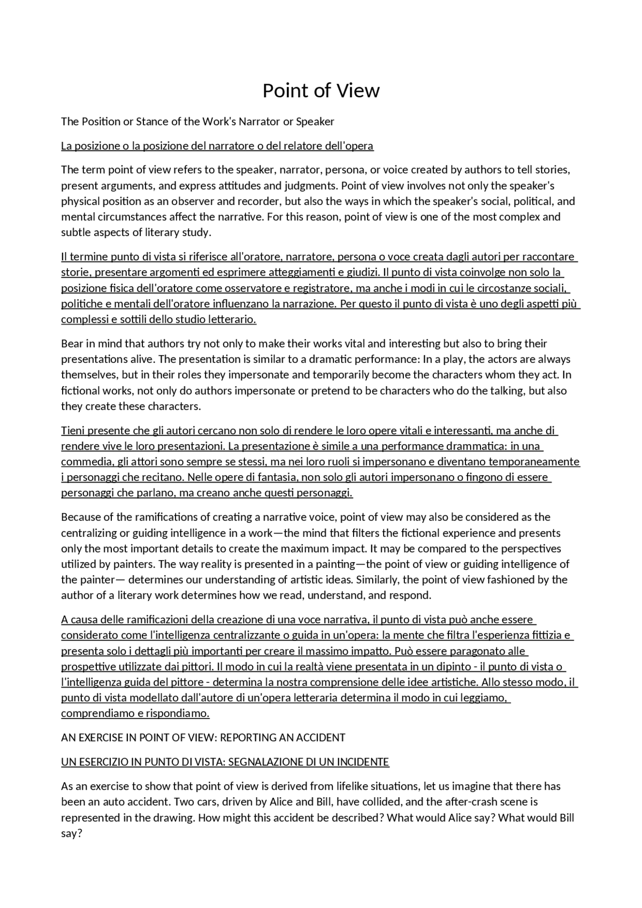 Riassunto Dispense Inglese Docsity
