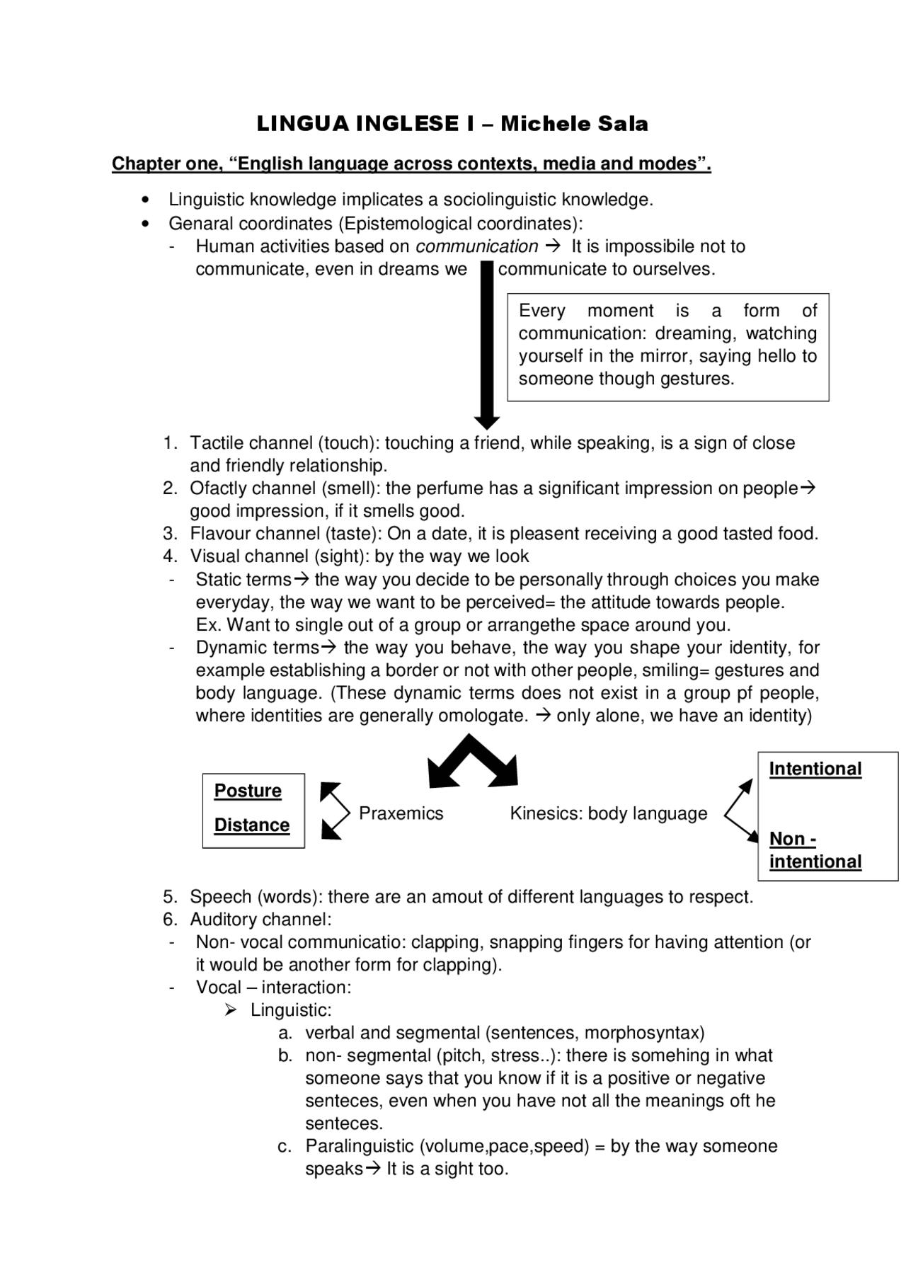Lingua Inglese I Pragmatica E Strategie Comunicative Docsity