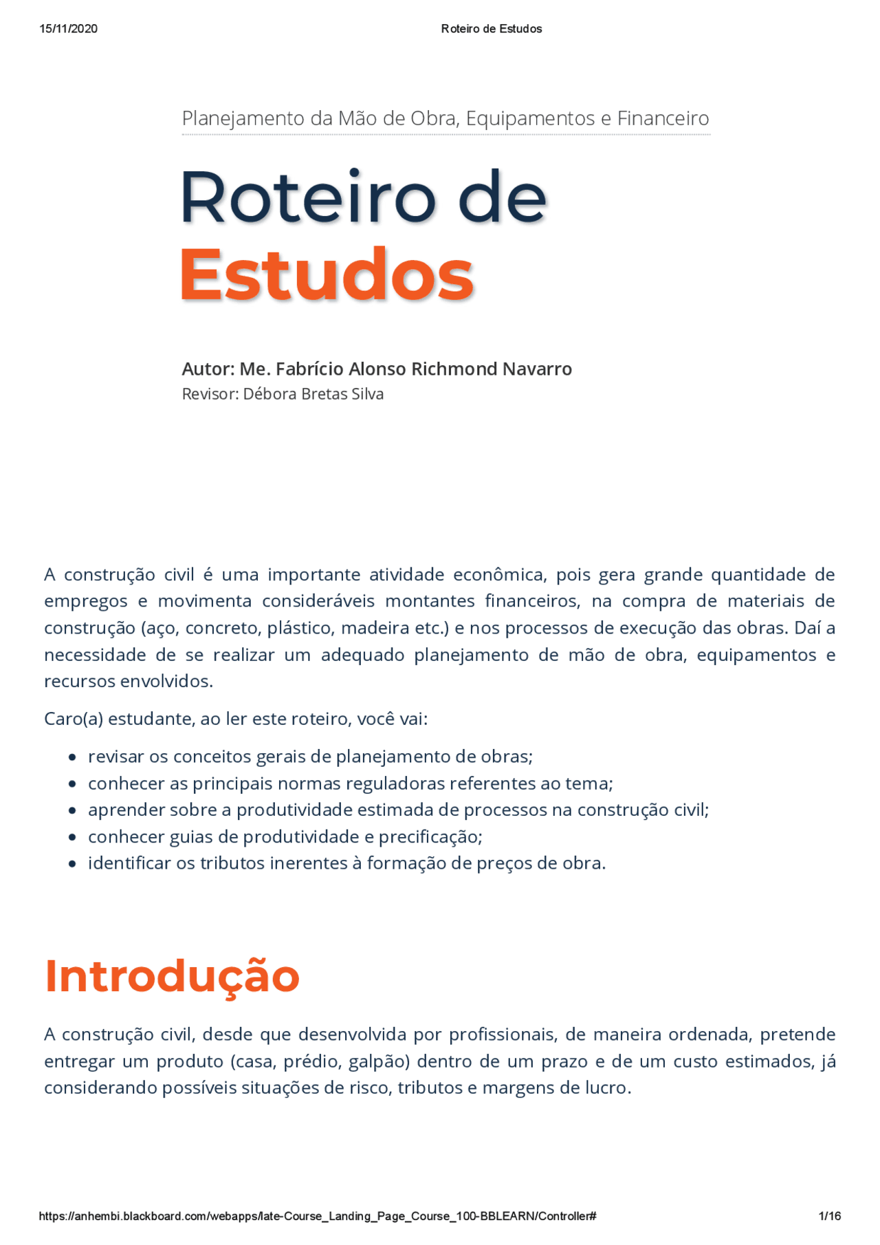 Notas De Aula De Pós Graduação Anhembi Docsity