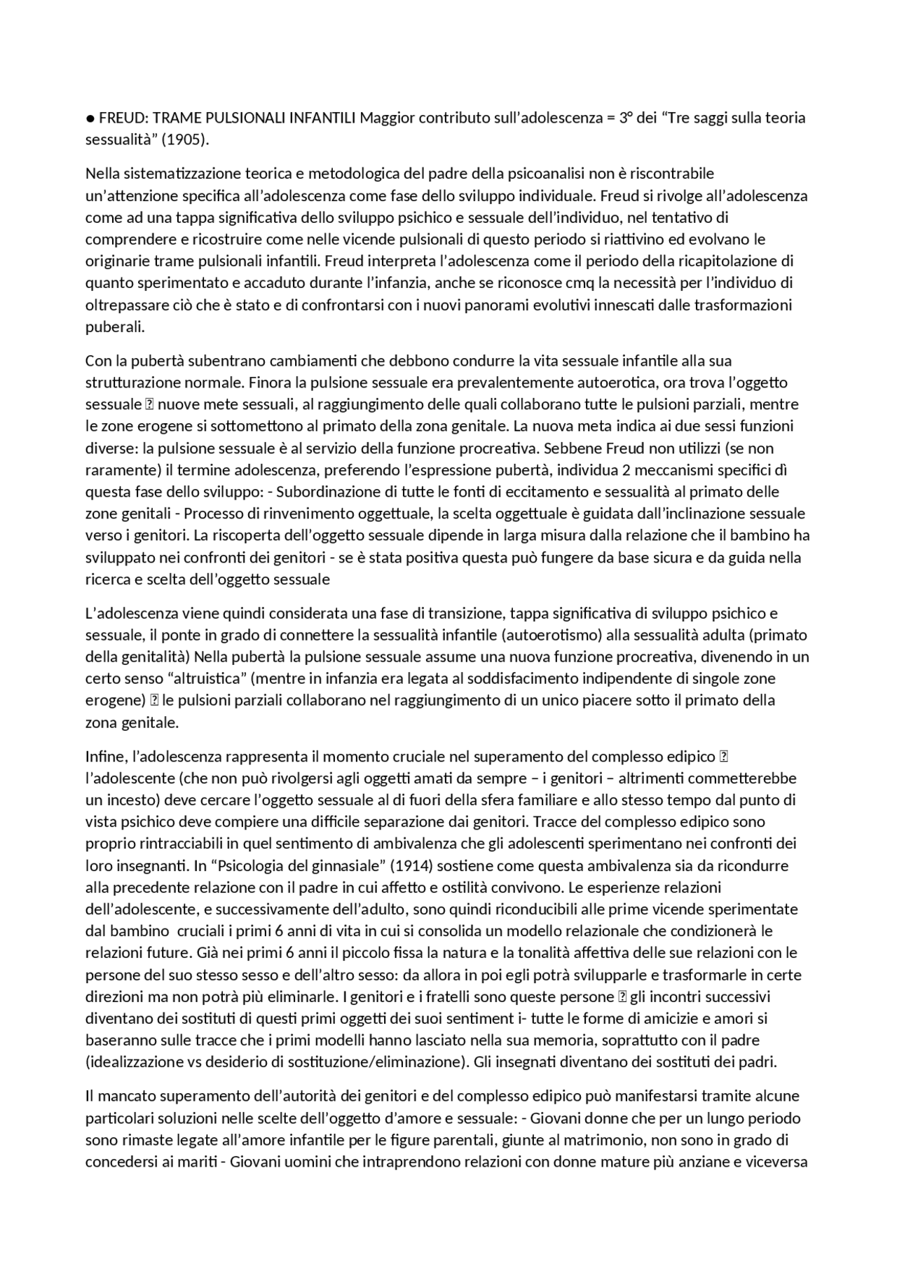 Centanni Di Adolescenza Docsity