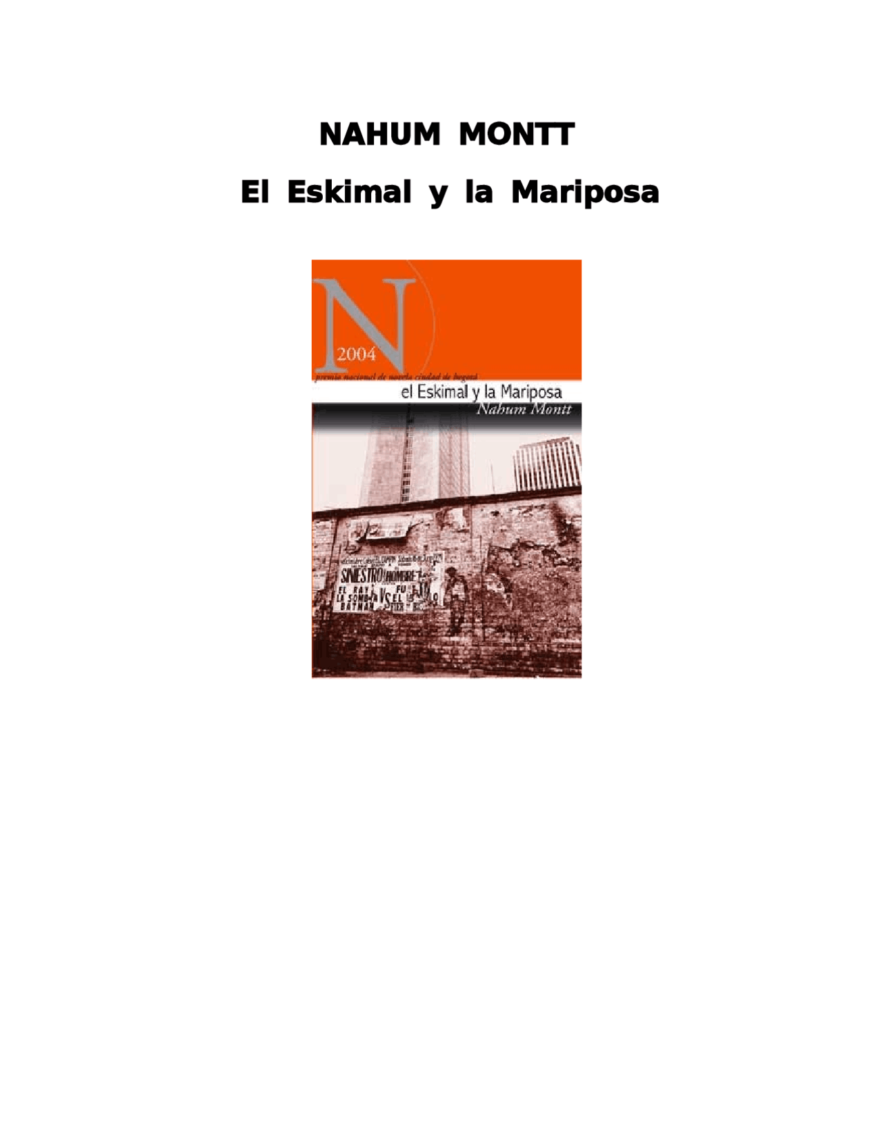 El-eskimal-y-la-mariposa - Docsity