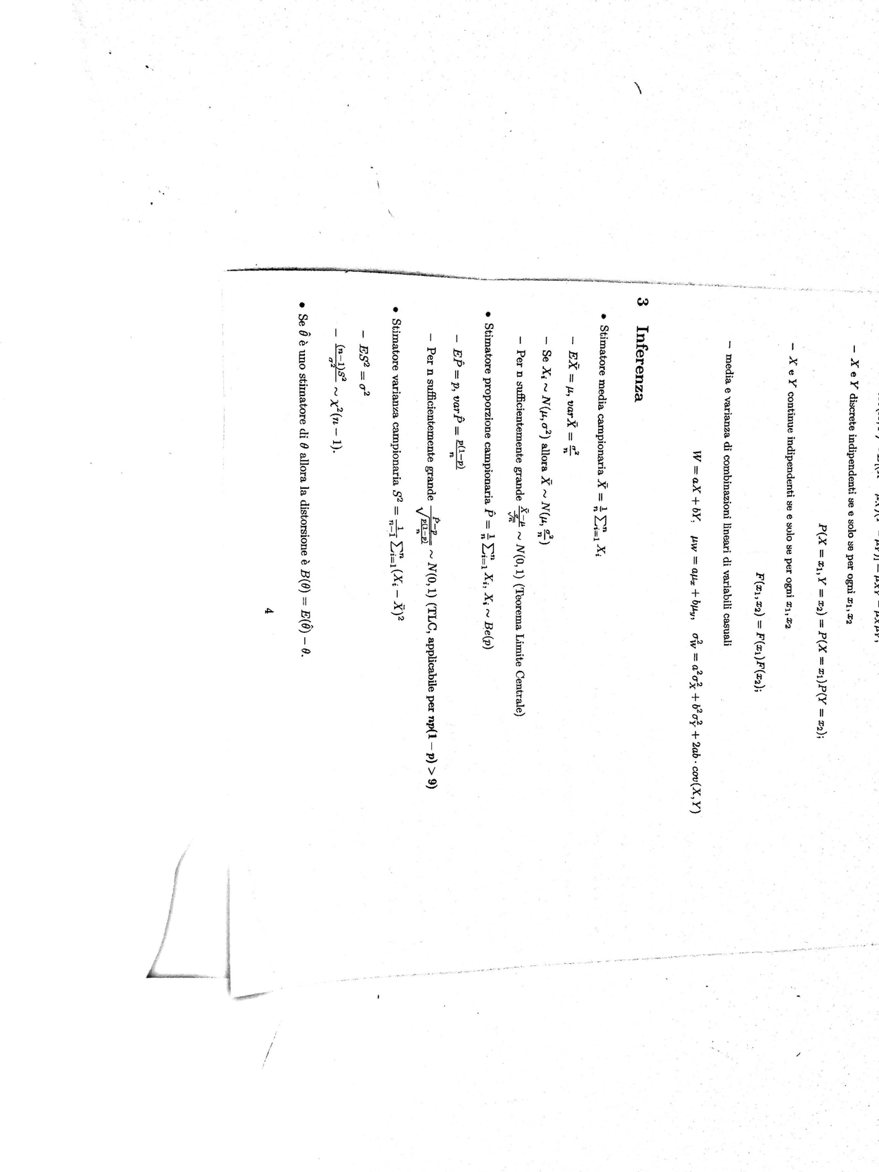 Inferenza Statistica Docsity