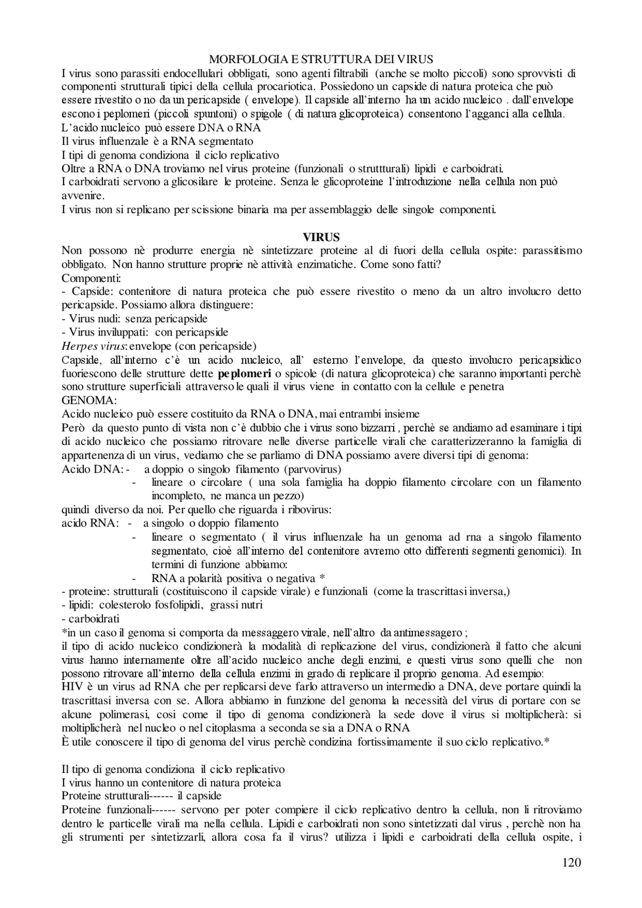 Microbiologia Virus Docsity