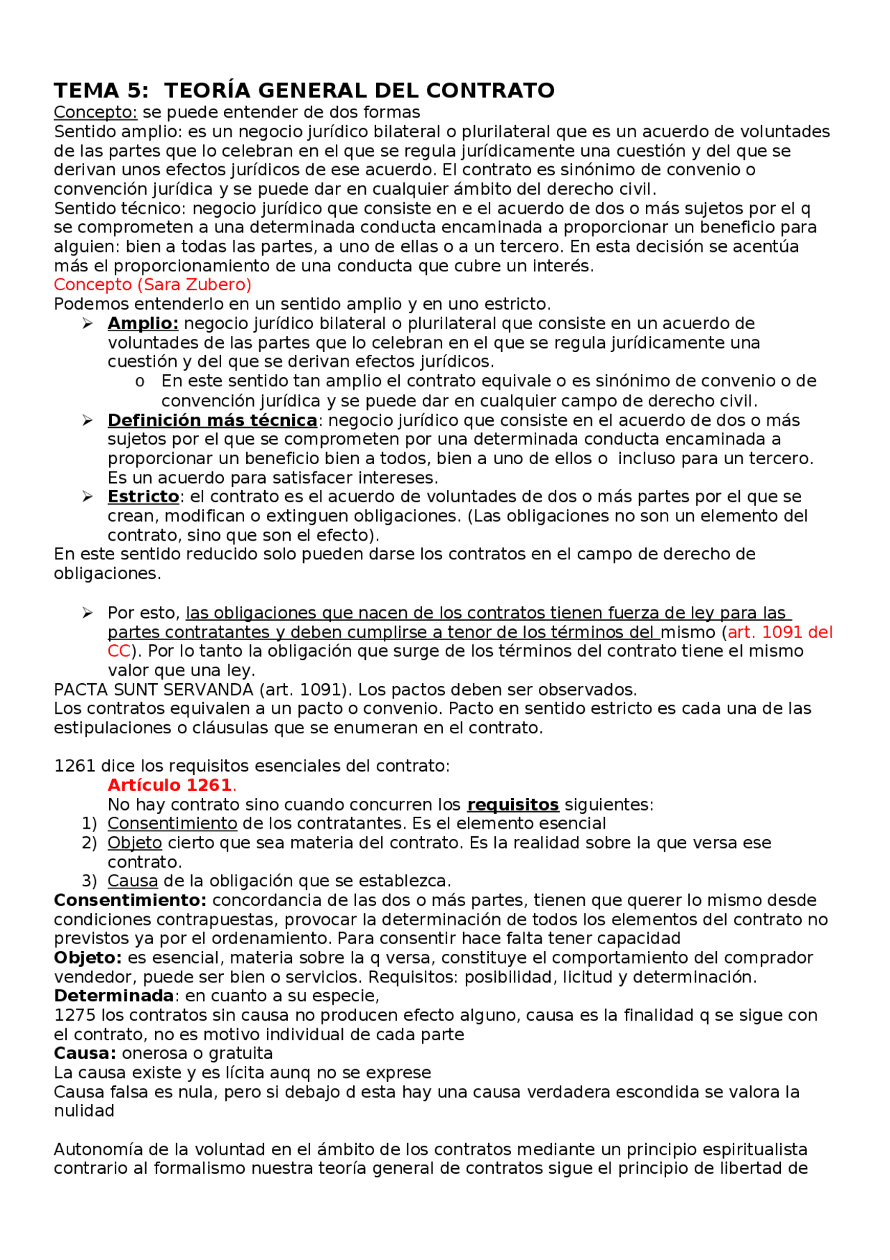 Derecho Civil Ii Contratos Docsity