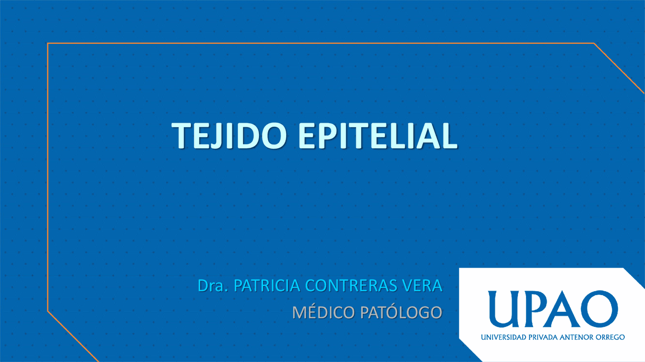Clase De Tejido Epitelial Teoria Docsity