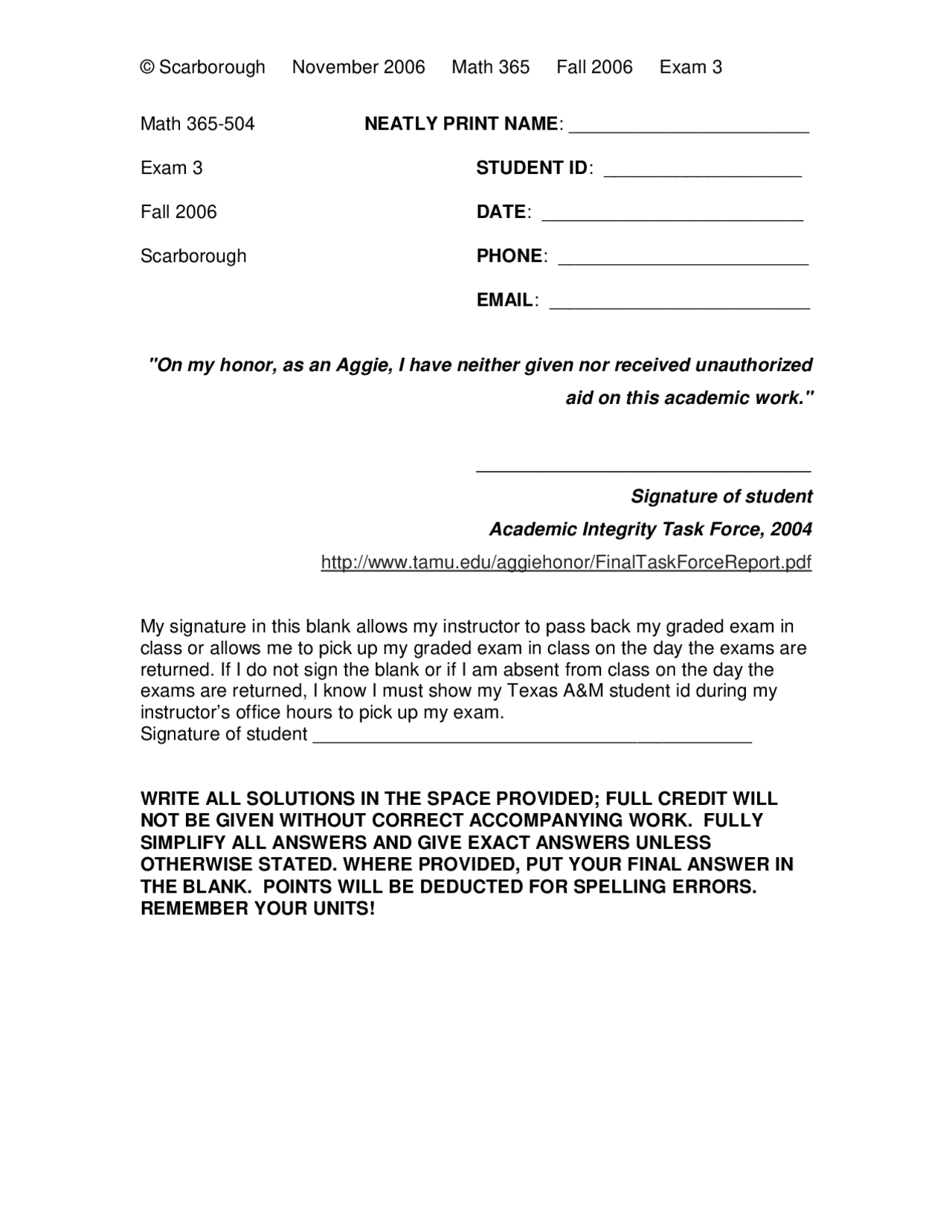 Mathematical Structure I 25 Problems Exam 3 Math 365 Docsity