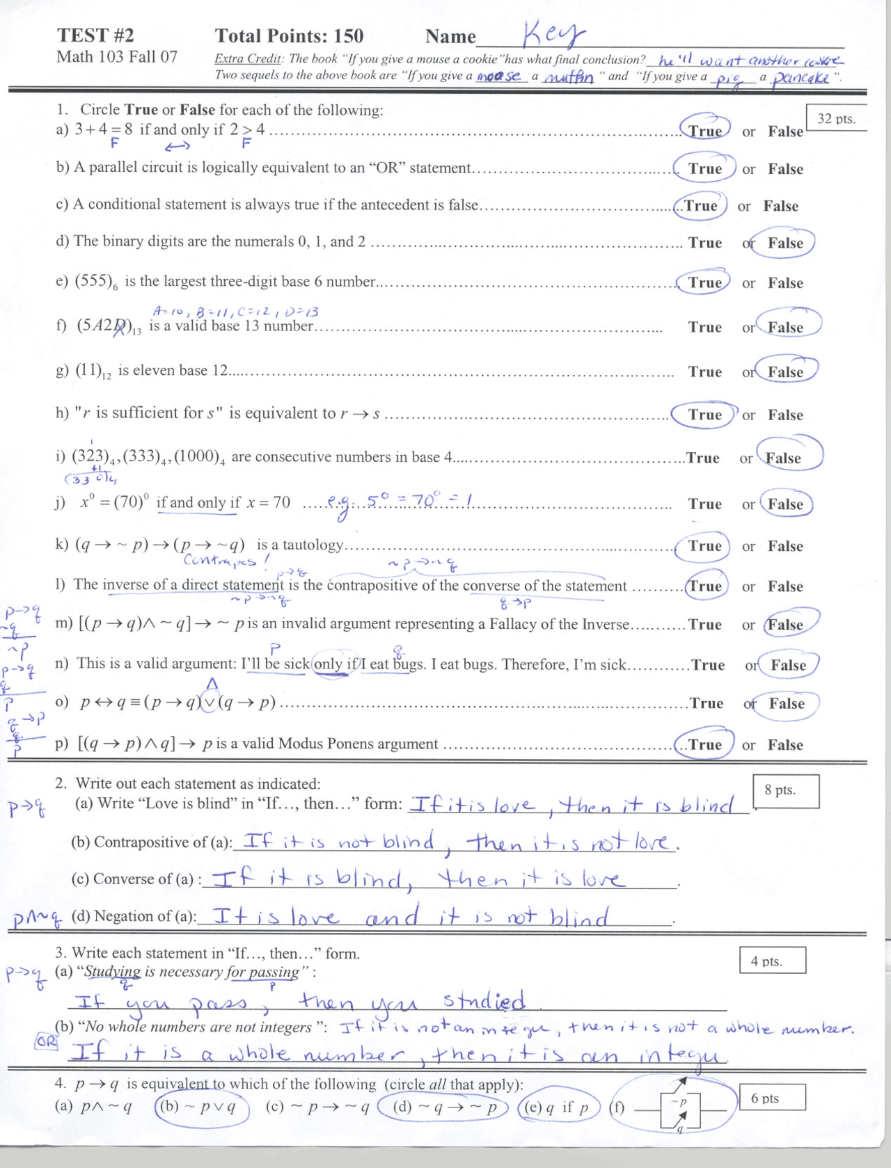 Logical Equivalent Circuit in Nature of Mathematics - Exam 2 | MATH 103 ...