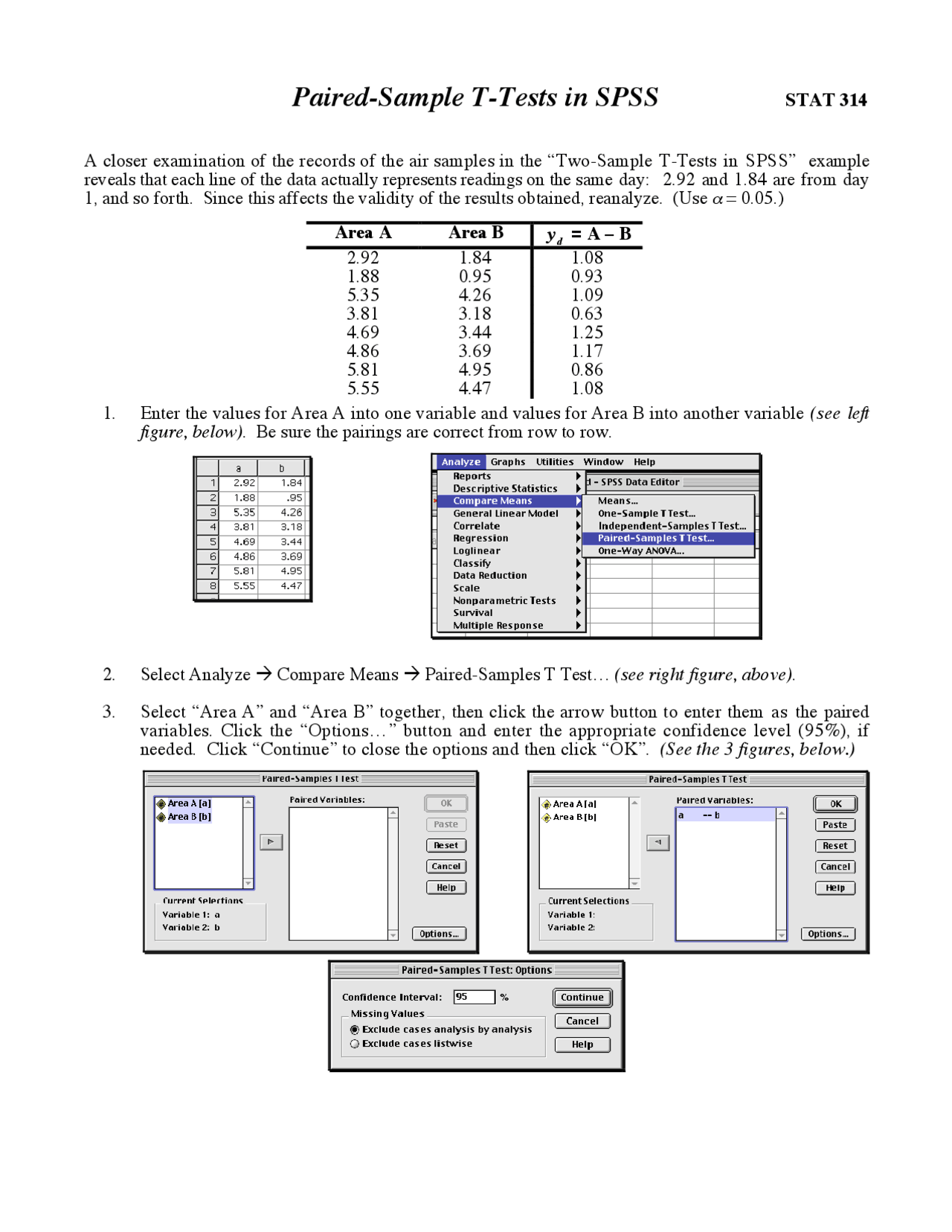 Paired-Sample T-Tests in SPSS - Applications of Statistics | STAT 314 ...