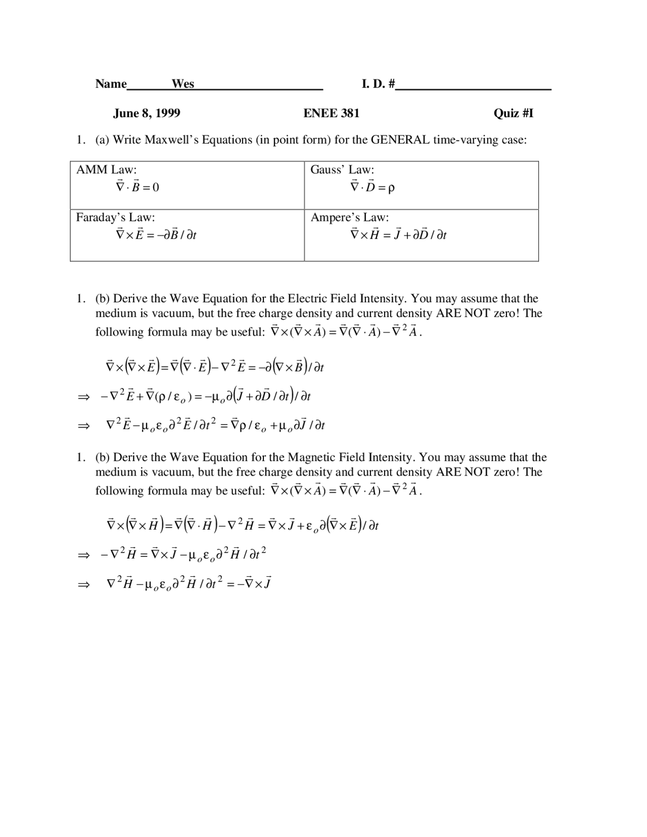 2 Practice Problems On Electromagnetic Wave Proportion Practice Quiz