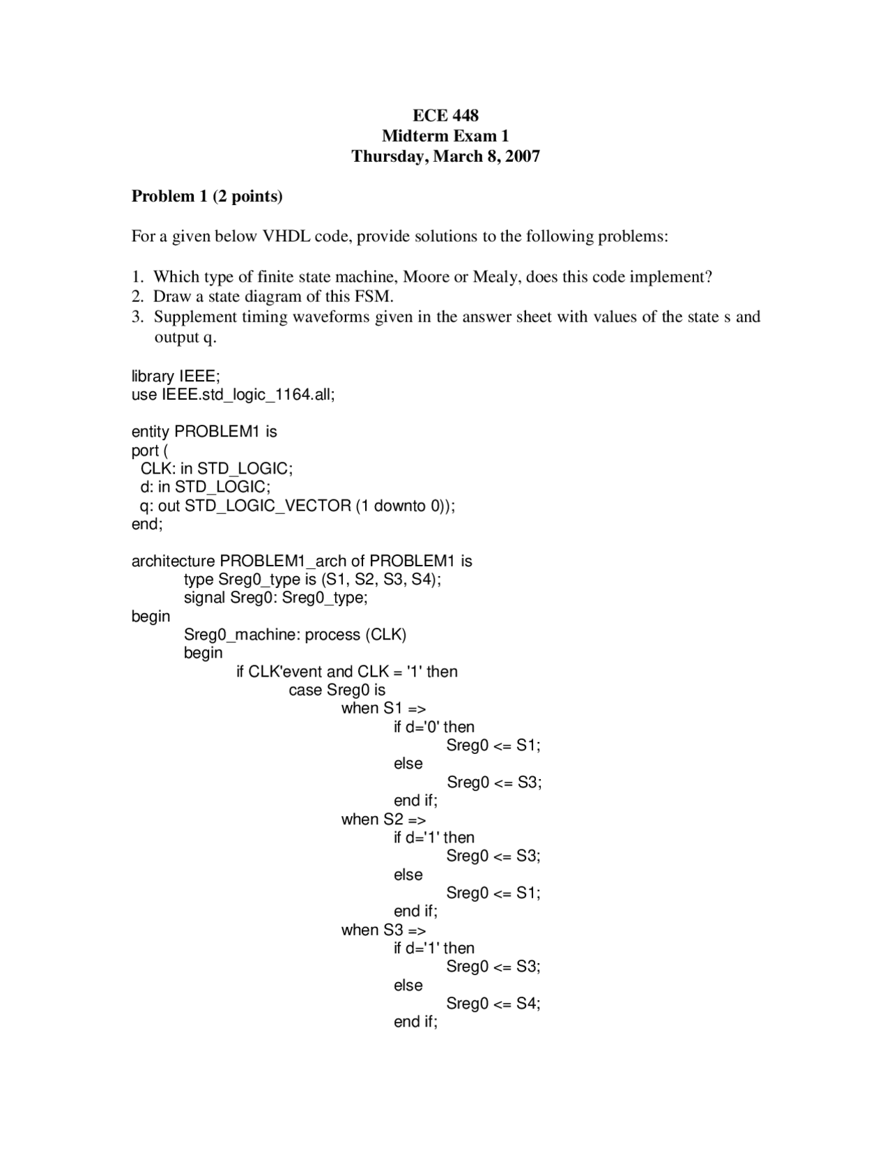 5 Solved Problems Midterm Exam Artificial Intelligence Ece 448
