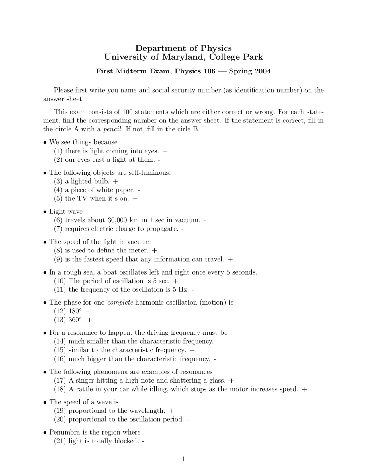 Midterm Exam I - Light, Perception, Photography and Visual Phenomena ...