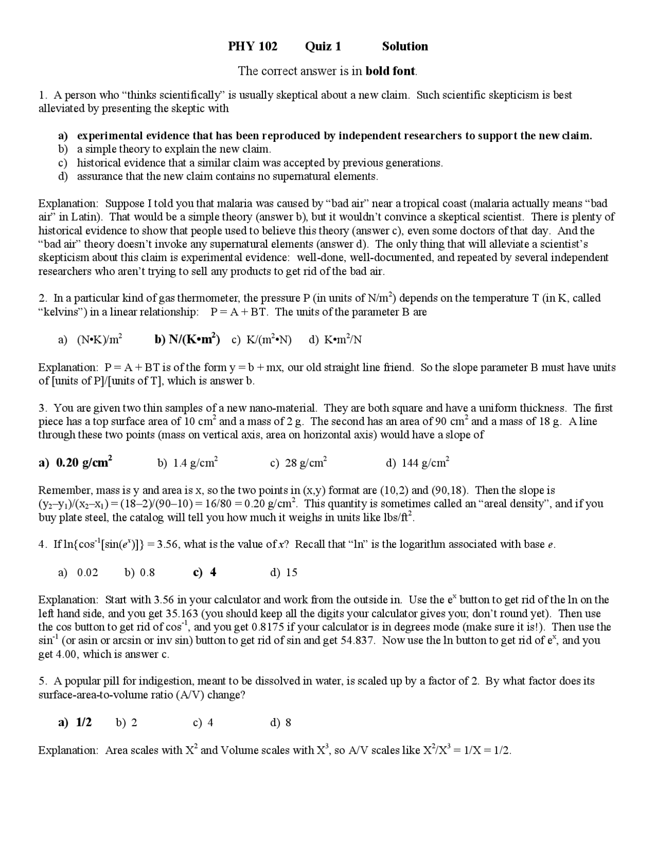 Solved Quiz 1 For Atoms To Galaxies Phy 10200 Docsity